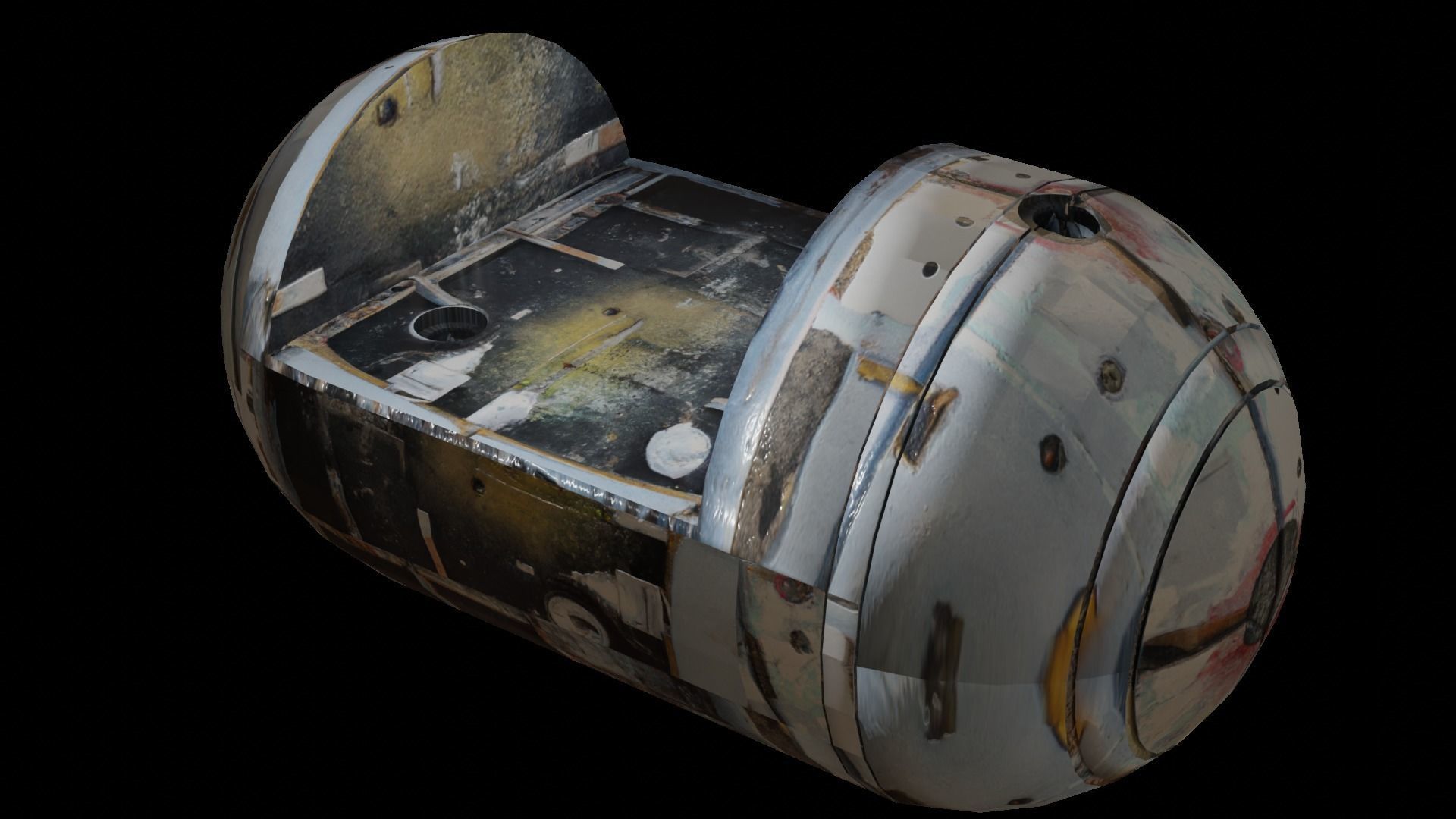 Damaged Space Capsule 3D model | CGTrader