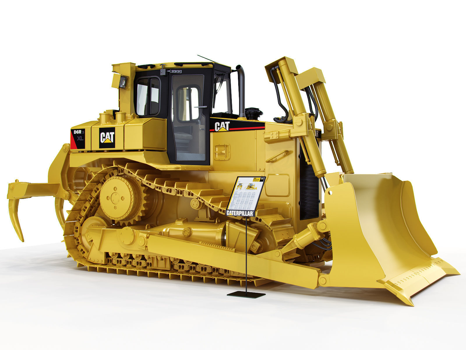 Crawler Dozer D6R 3D model | CGTrader