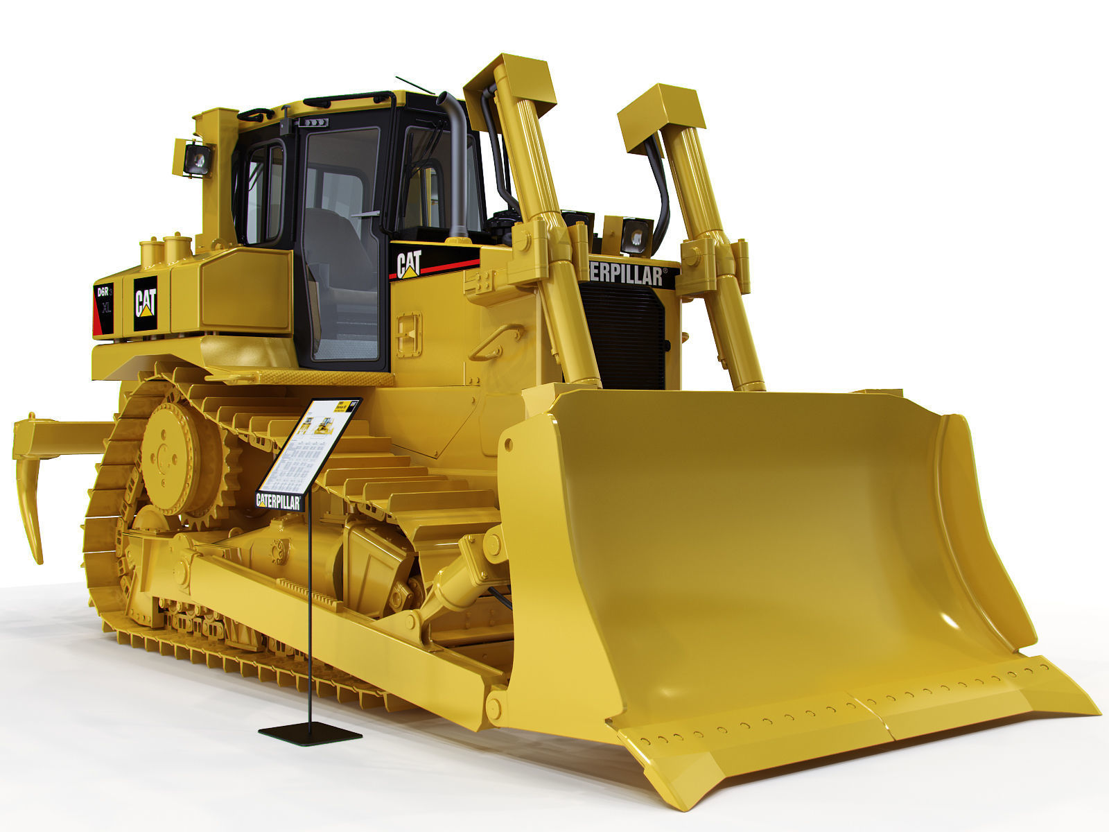 Crawler Dozer D6R 3D model | CGTrader
