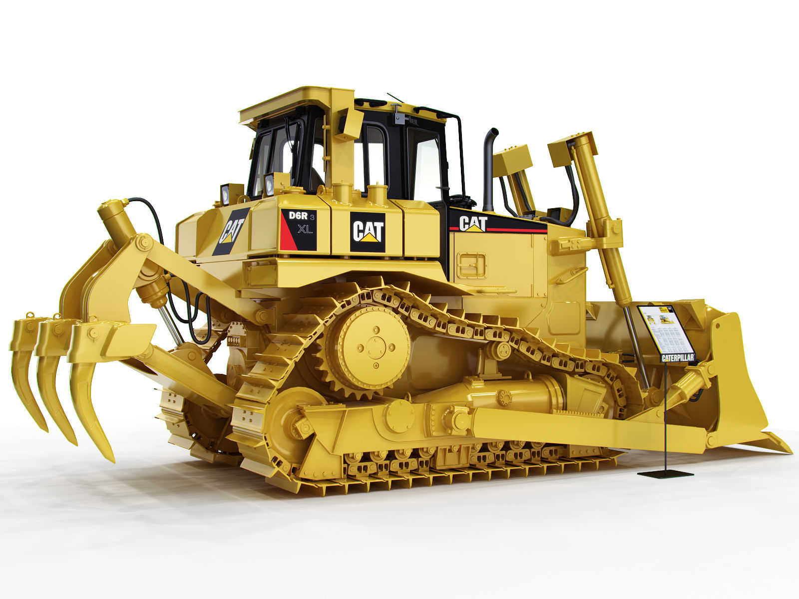 Crawler Dozer D6R 3D model | CGTrader