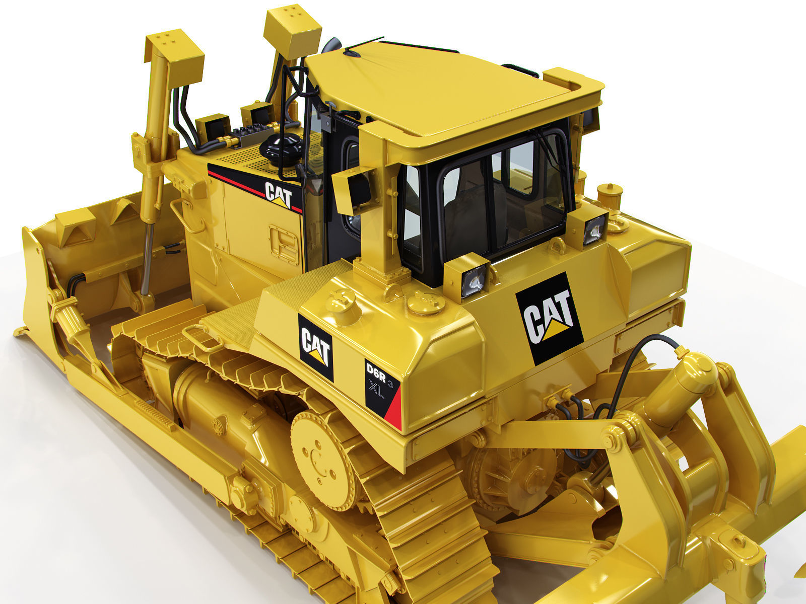 Crawler Dozer D6R 3D model | CGTrader