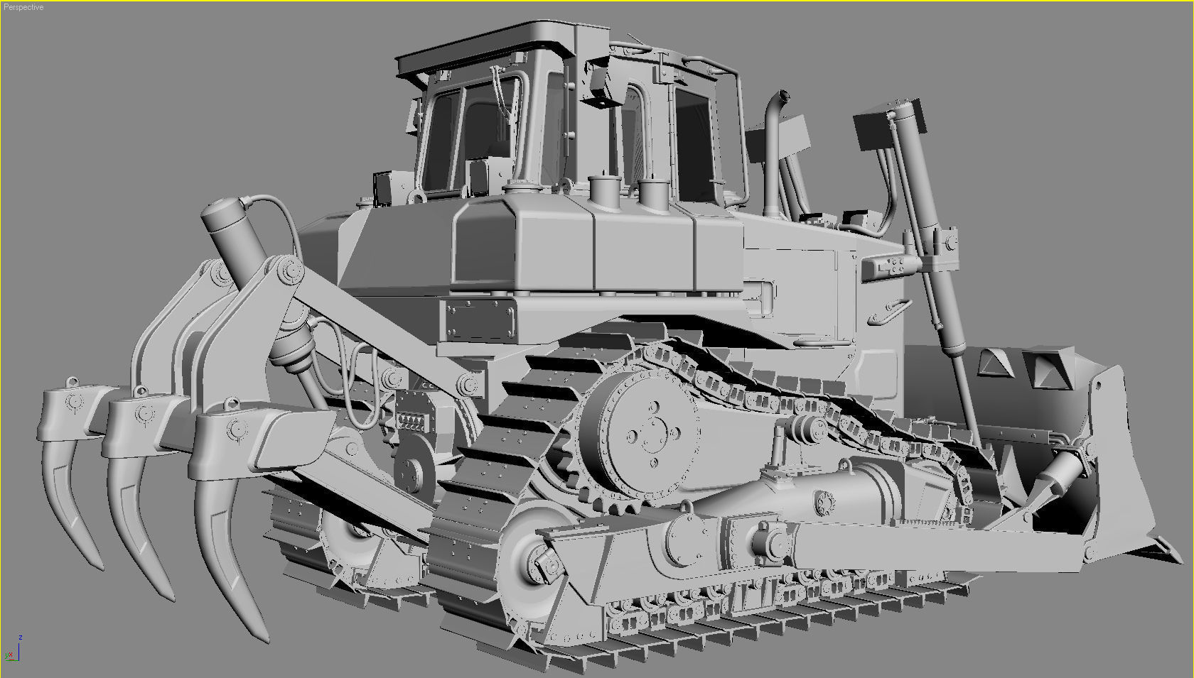 Crawler Dozer D6R 3D model | CGTrader