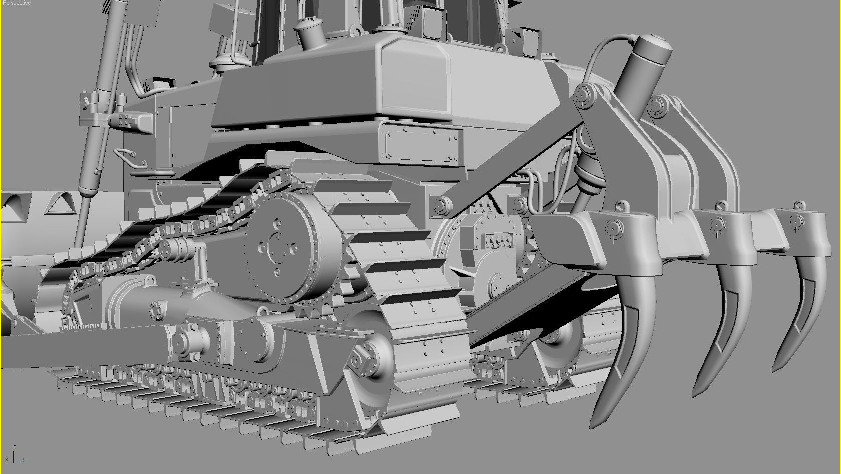 Crawler Dozer D6R 3D model | CGTrader