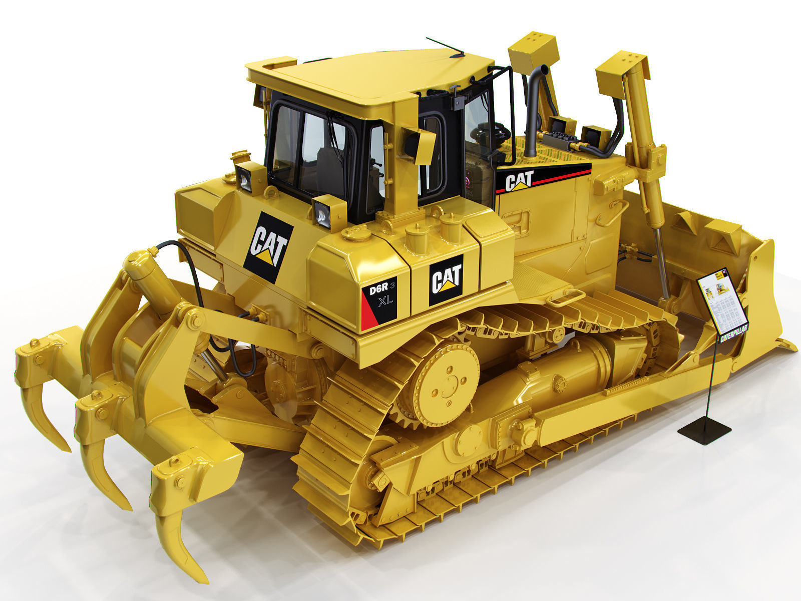 Crawler Dozer D6R 3D model | CGTrader