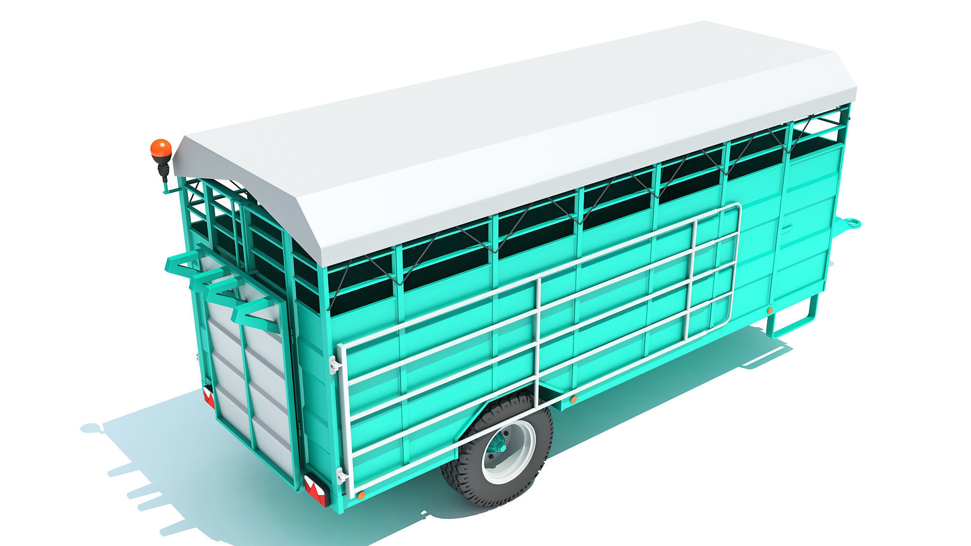 Animal Transporter Trailer 3D model | CGTrader