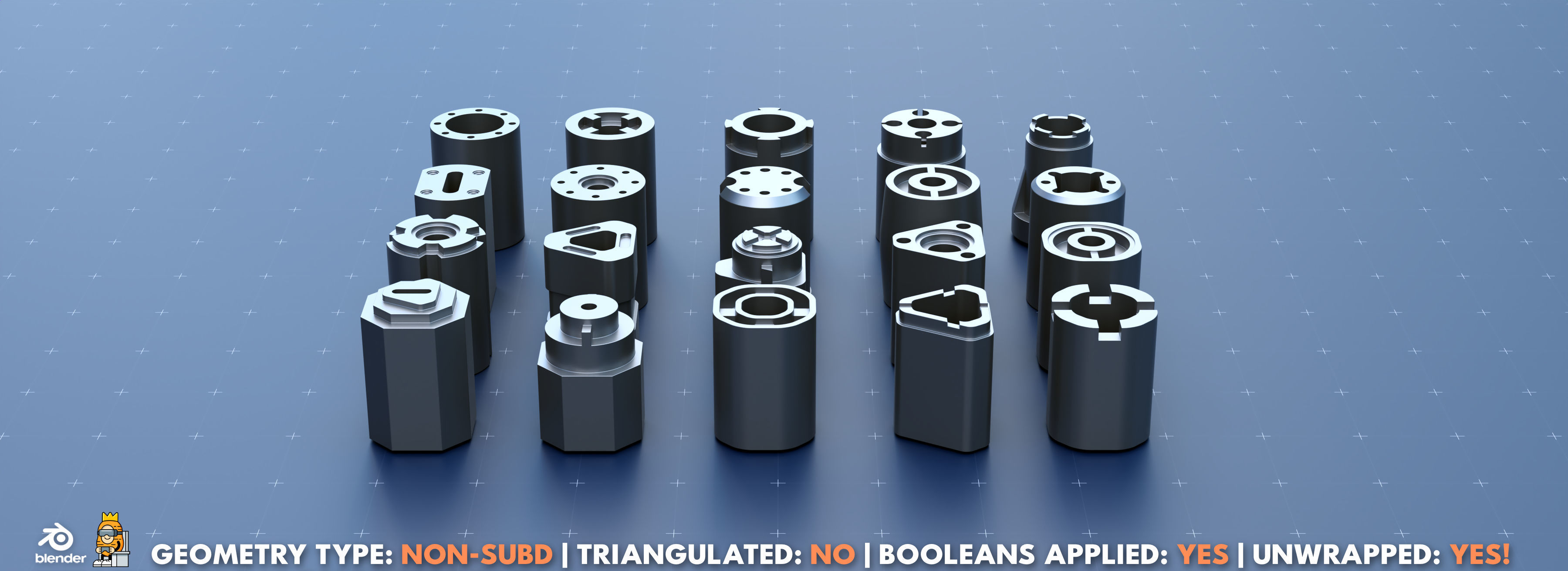 Simple Connector Kitbash Bundle Pack 2 3D model | CGTrader