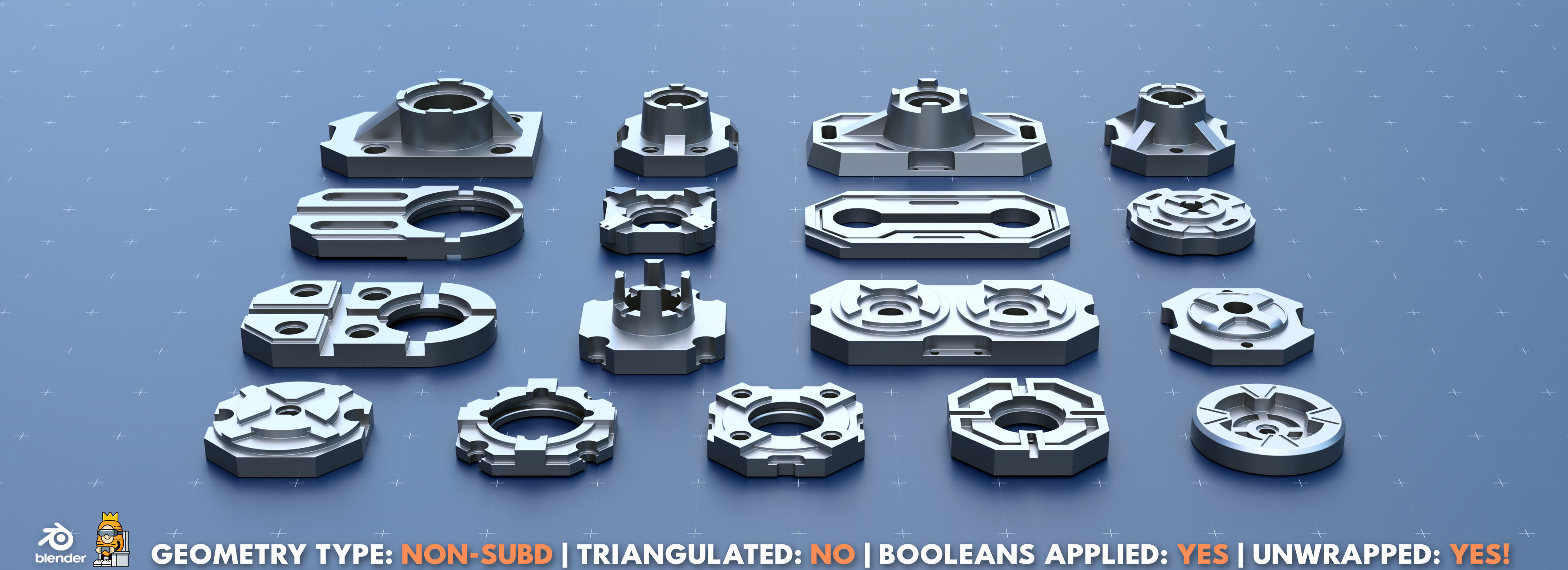 Simple Connector Kitbash Bundle Pack 2 3D model | CGTrader