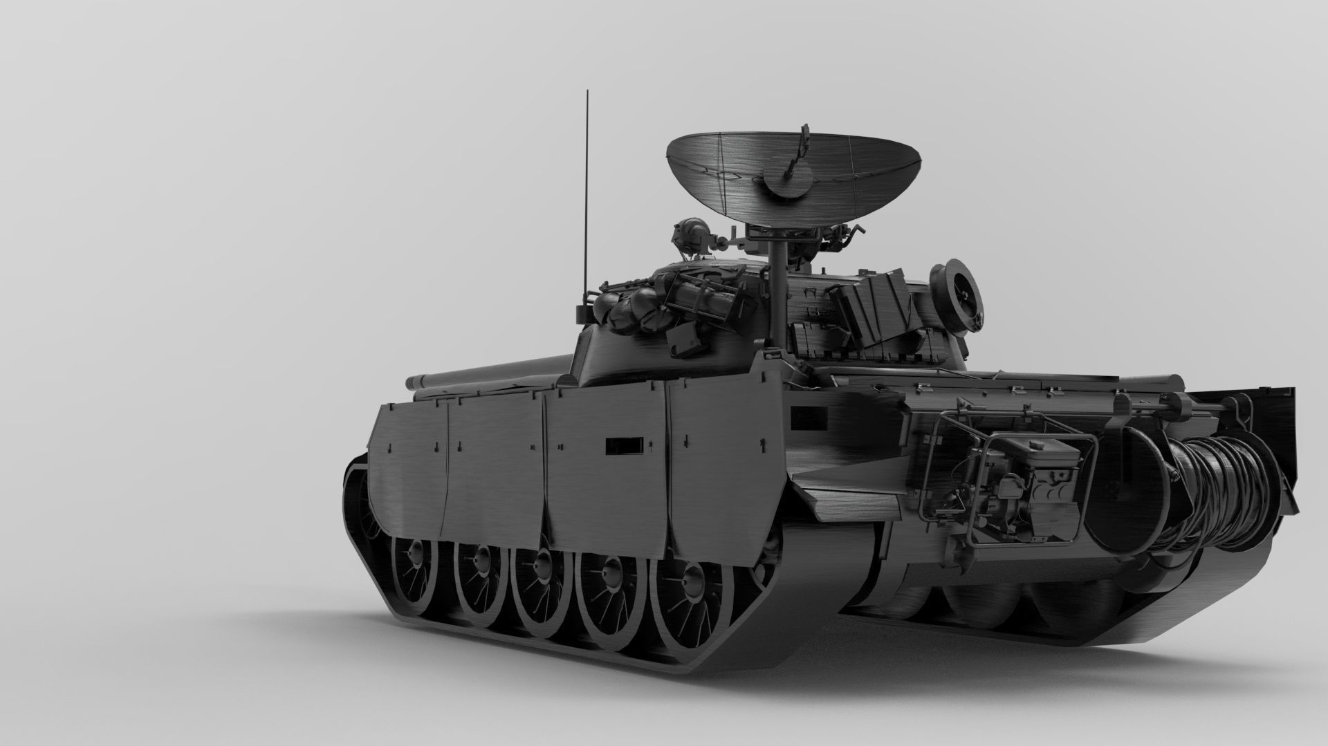 3D model T-44-100 military tank VR / AR / low-poly | CGTrader