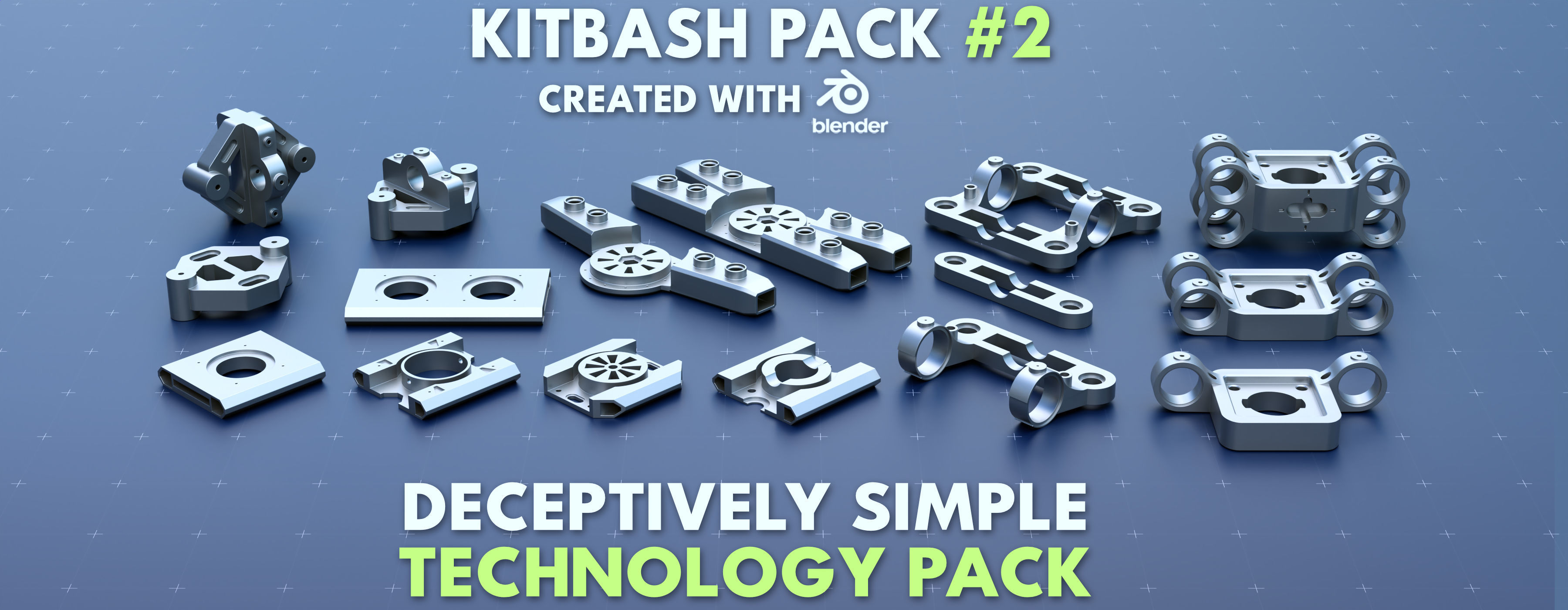 Simple Technology Kitbash Bundle Pack 4 3D model | CGTrader