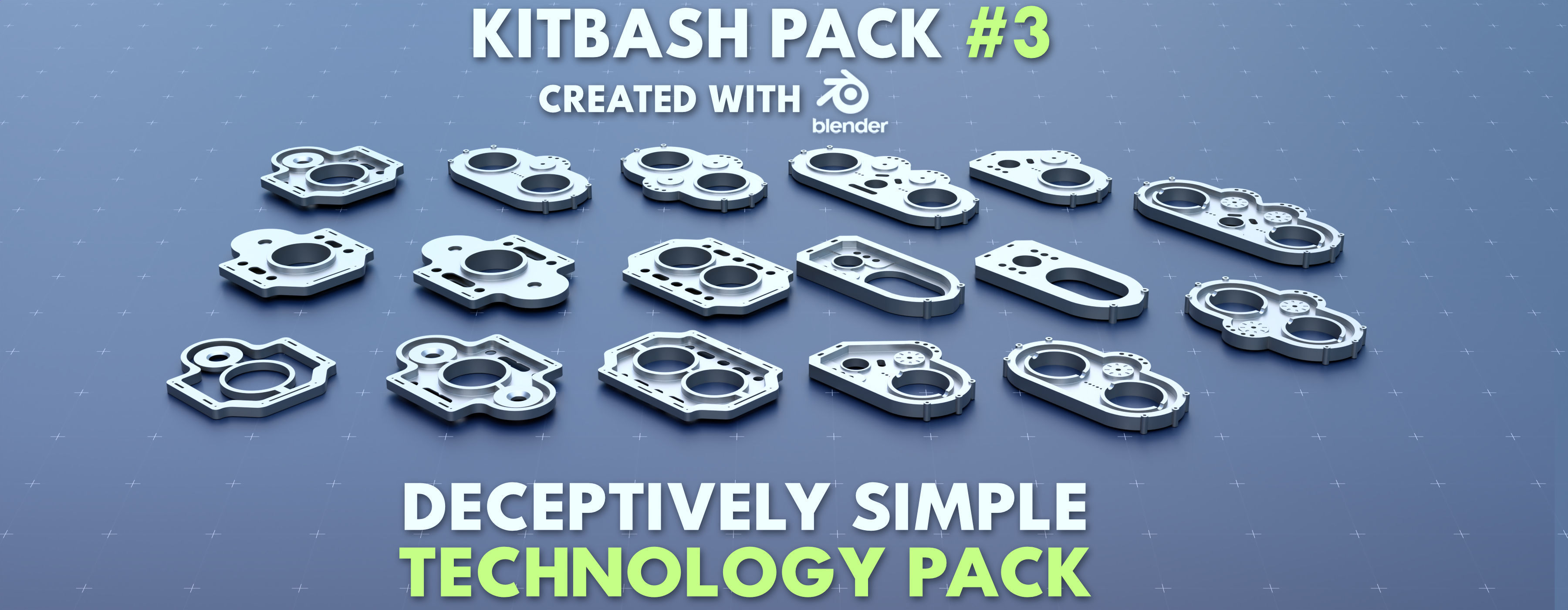 Simple Technology Kitbash Bundle Pack 4 3D model | CGTrader