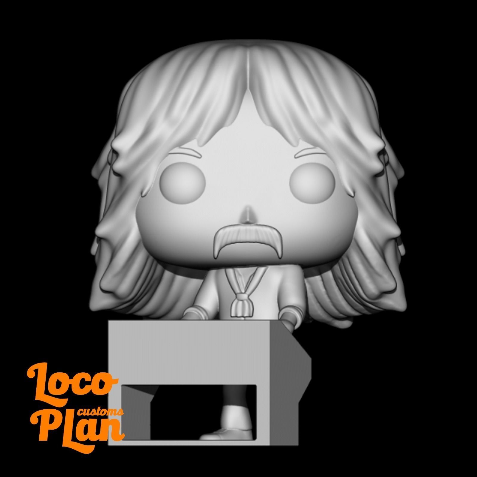 Jon Lord Custom Funko 3D model 3D printable | CGTrader