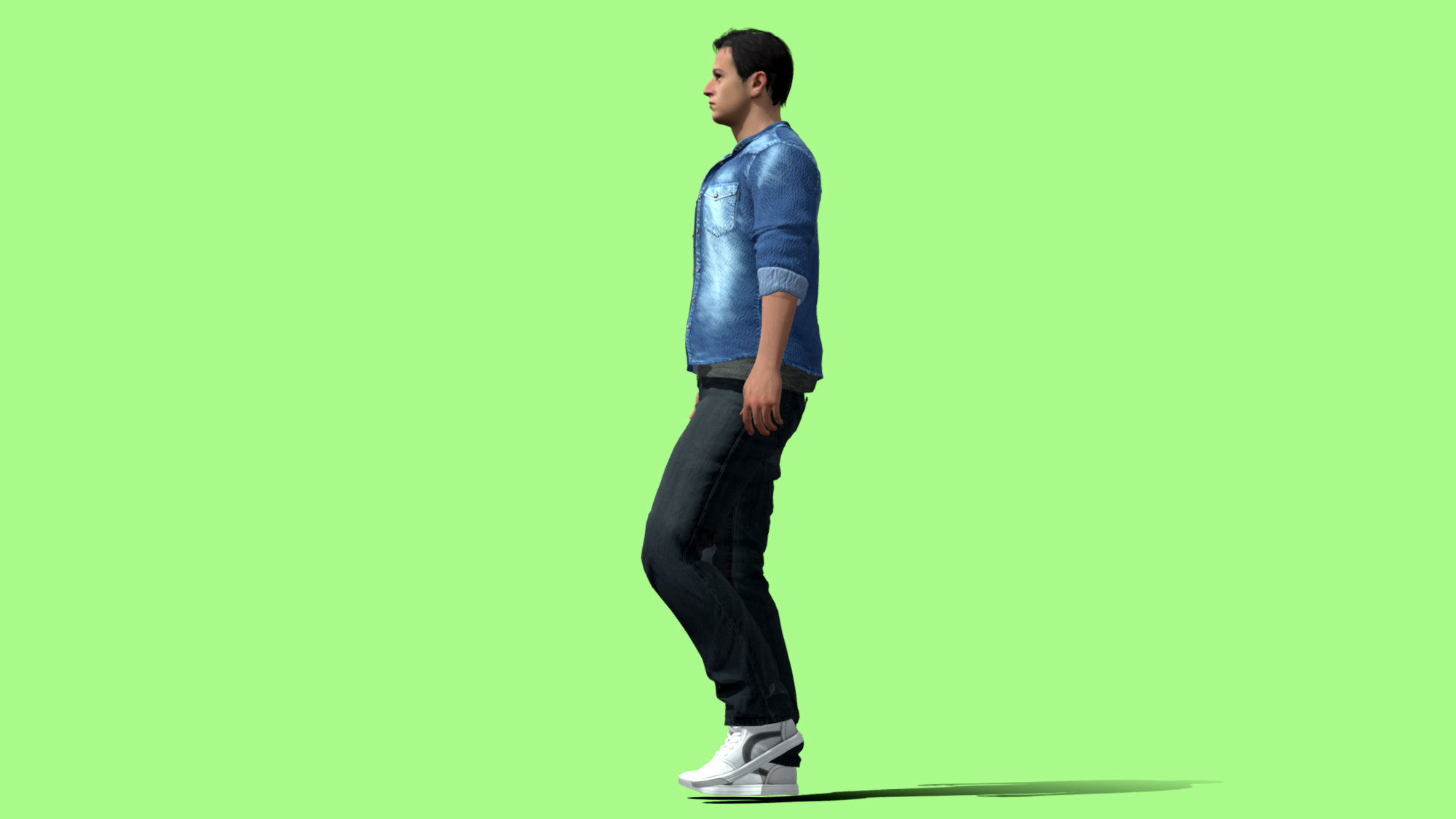 Rigged casual man walking 3D model animated rigged | CGTrader