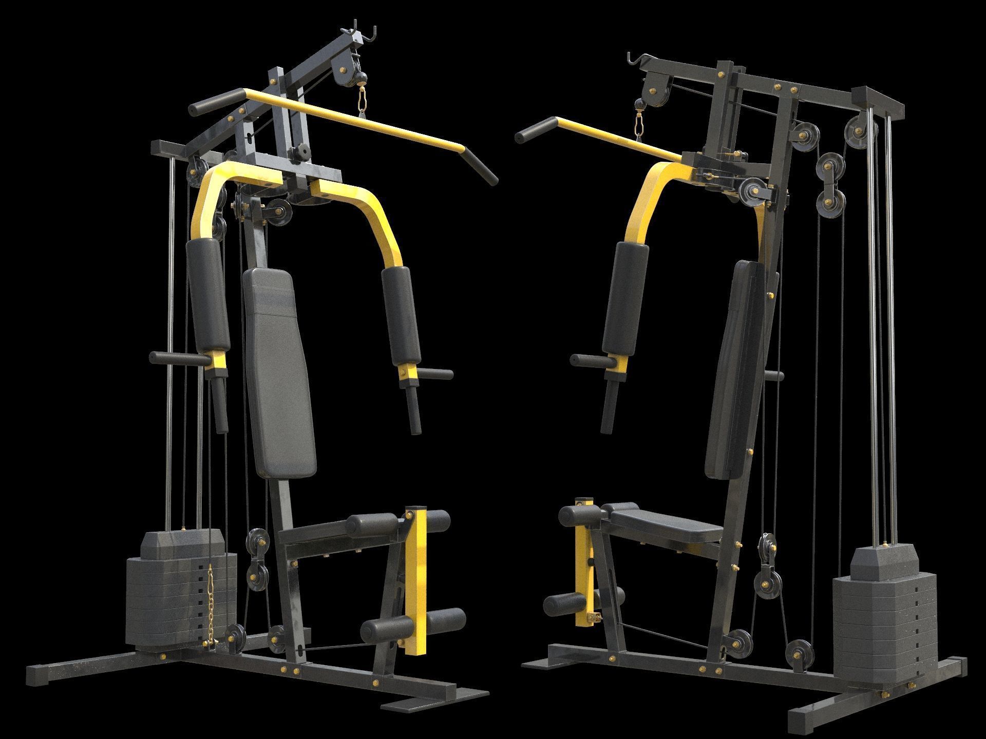 Bodybuilding Station 3D model | CGTrader