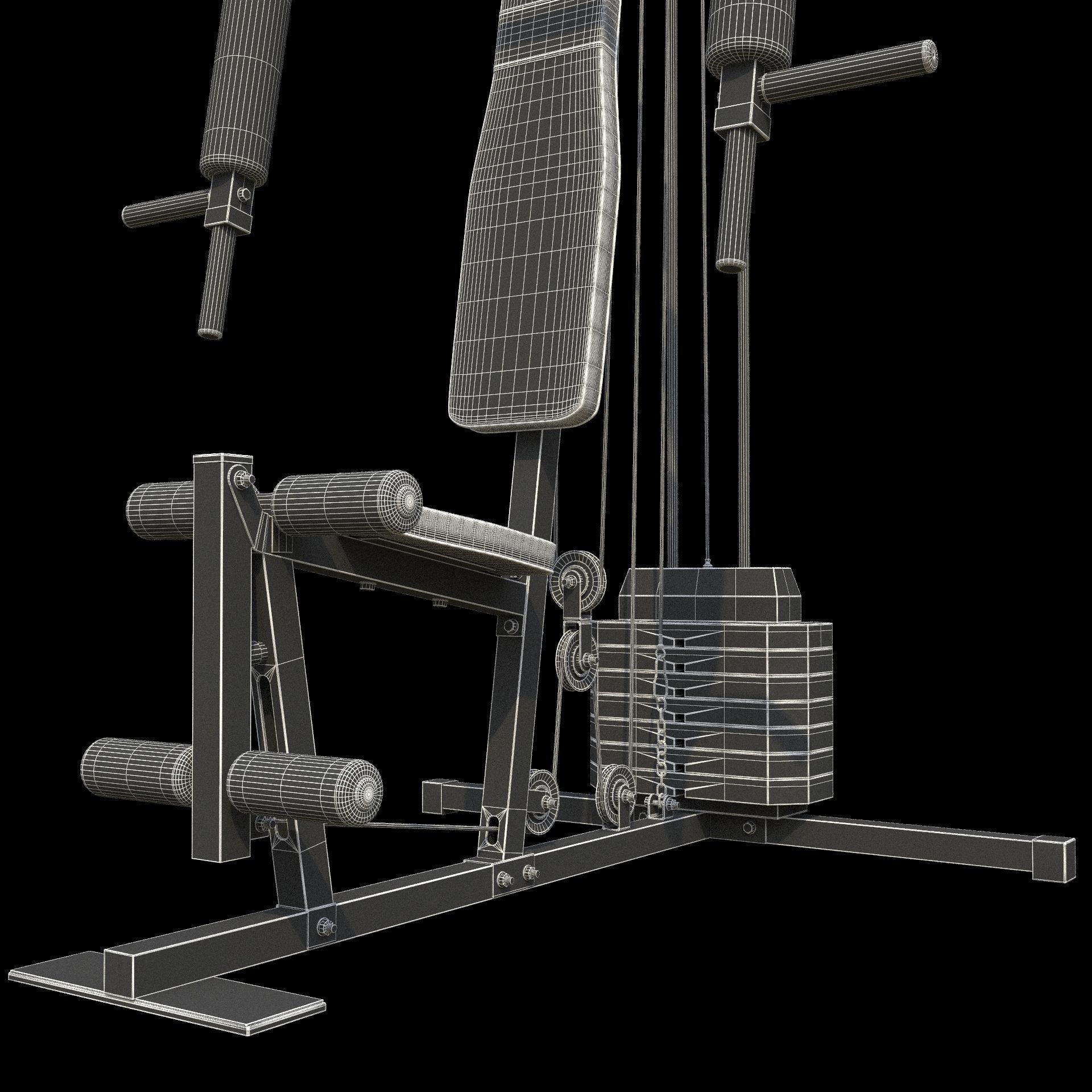 Bodybuilding Station 3D model | CGTrader