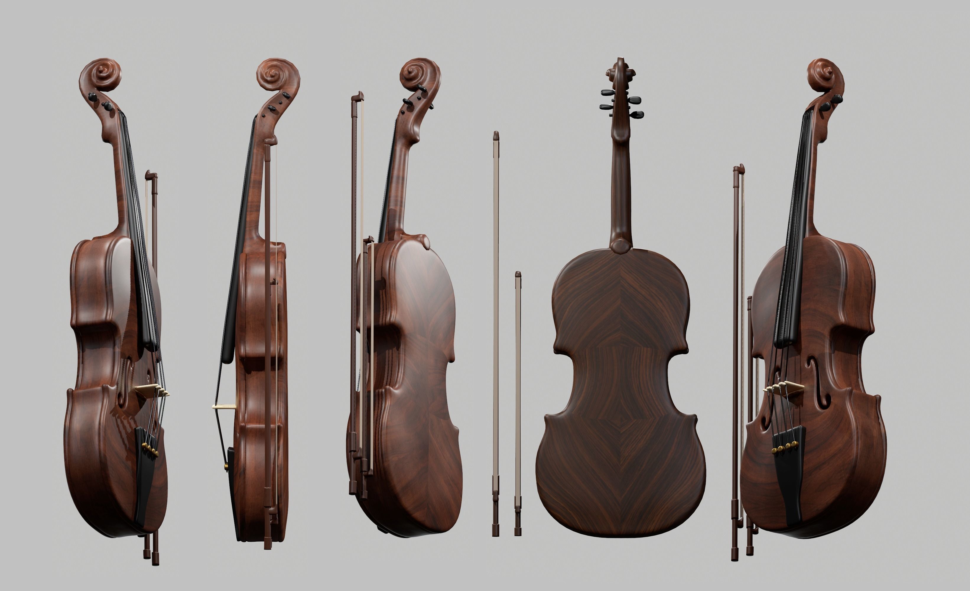 3d Violin Violoncello Cello 3D model | CGTrader