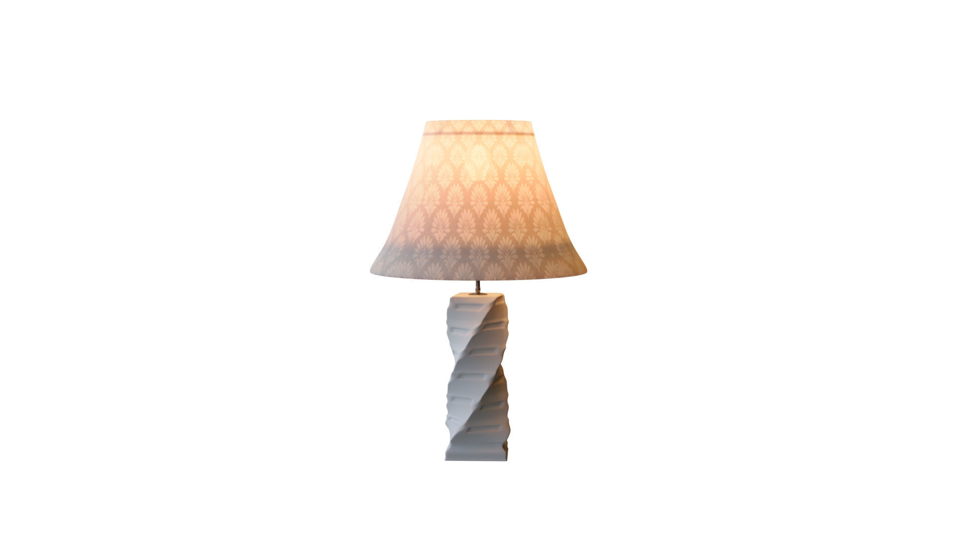 Table Lamp Twisted Base 3D model | CGTrader