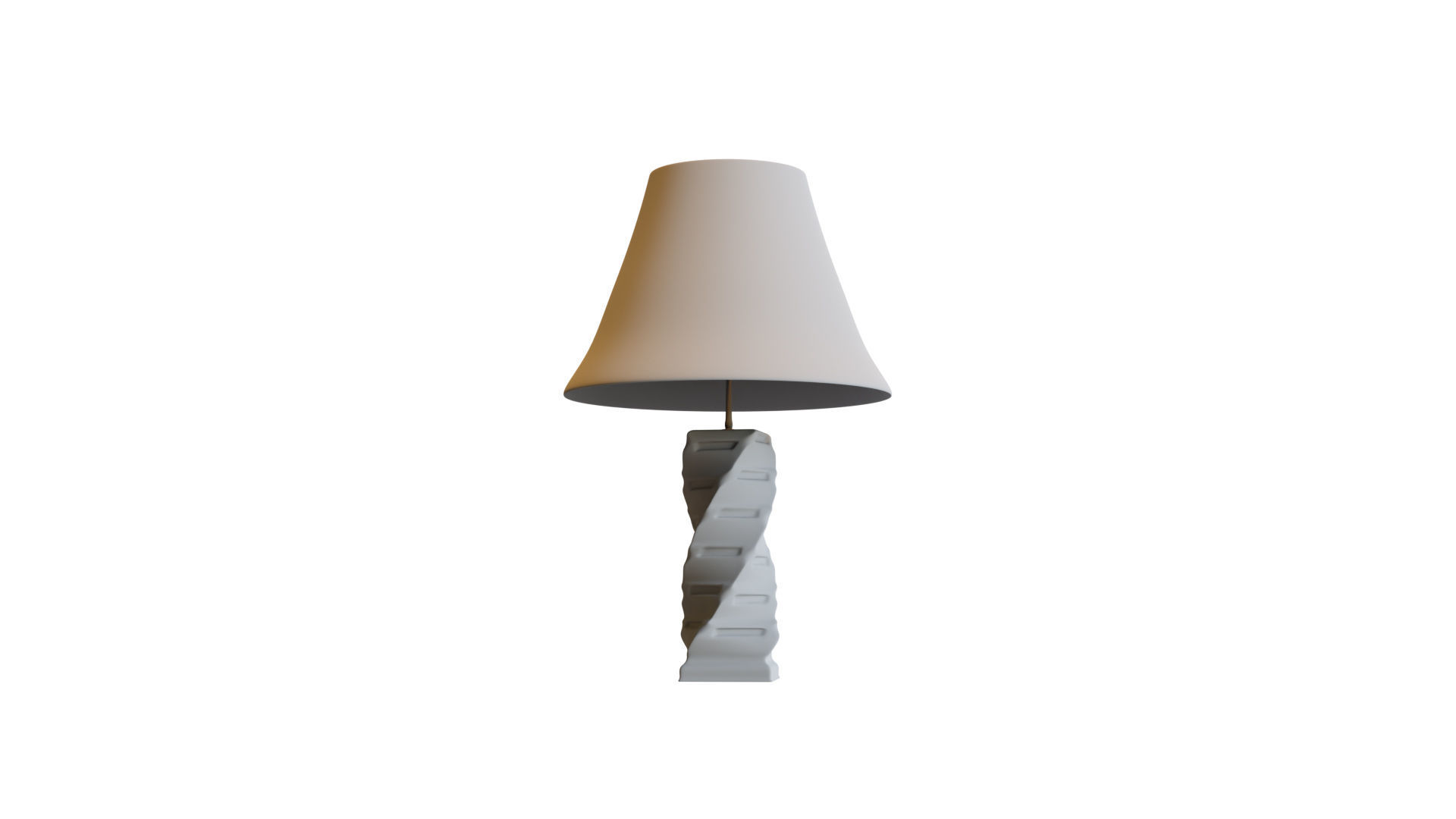 Table Lamp Twisted Base 3D model | CGTrader