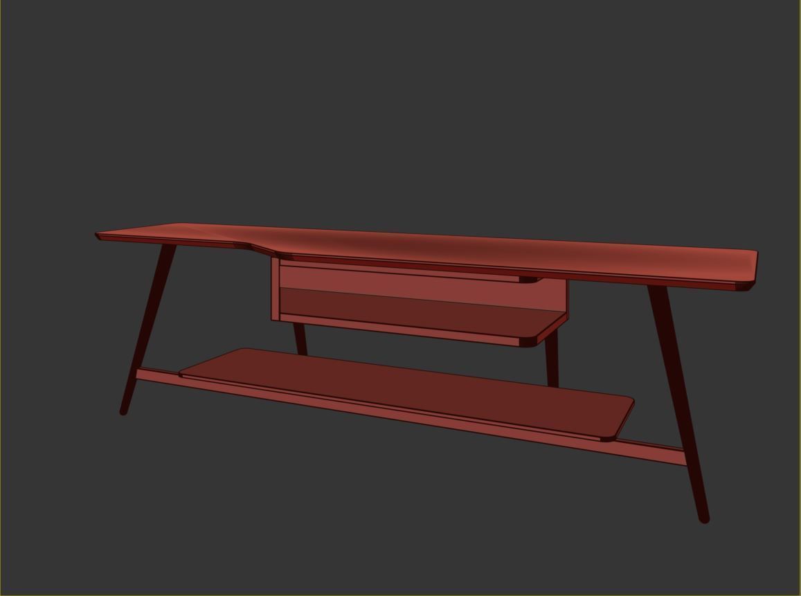 OCTET TV UNIT ROCHE BOBOIS Tv stand Low-poly 3D model 3D model | CGTrader