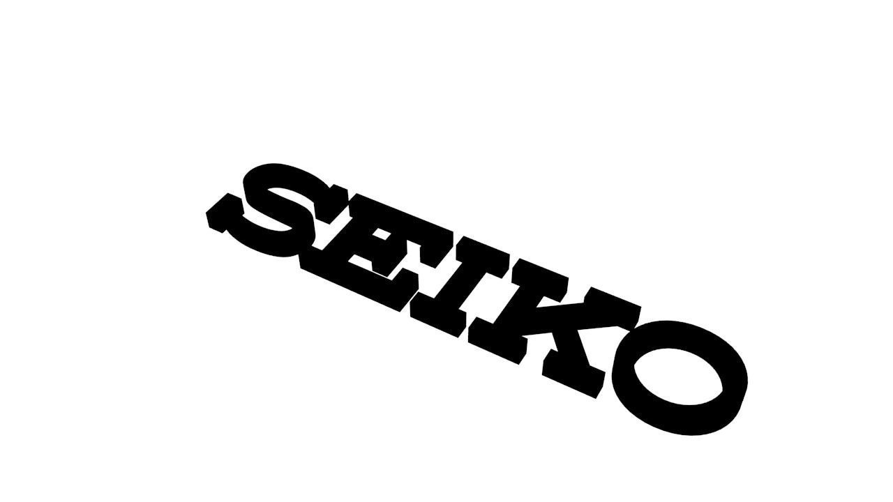 Seiko Logo 3D model | CGTrader