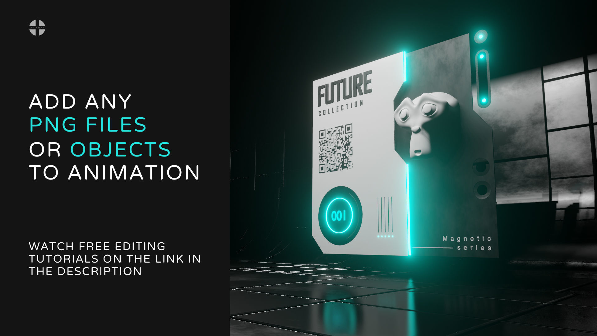 3D Blender template NFT Future card 3D model animated | CGTrader