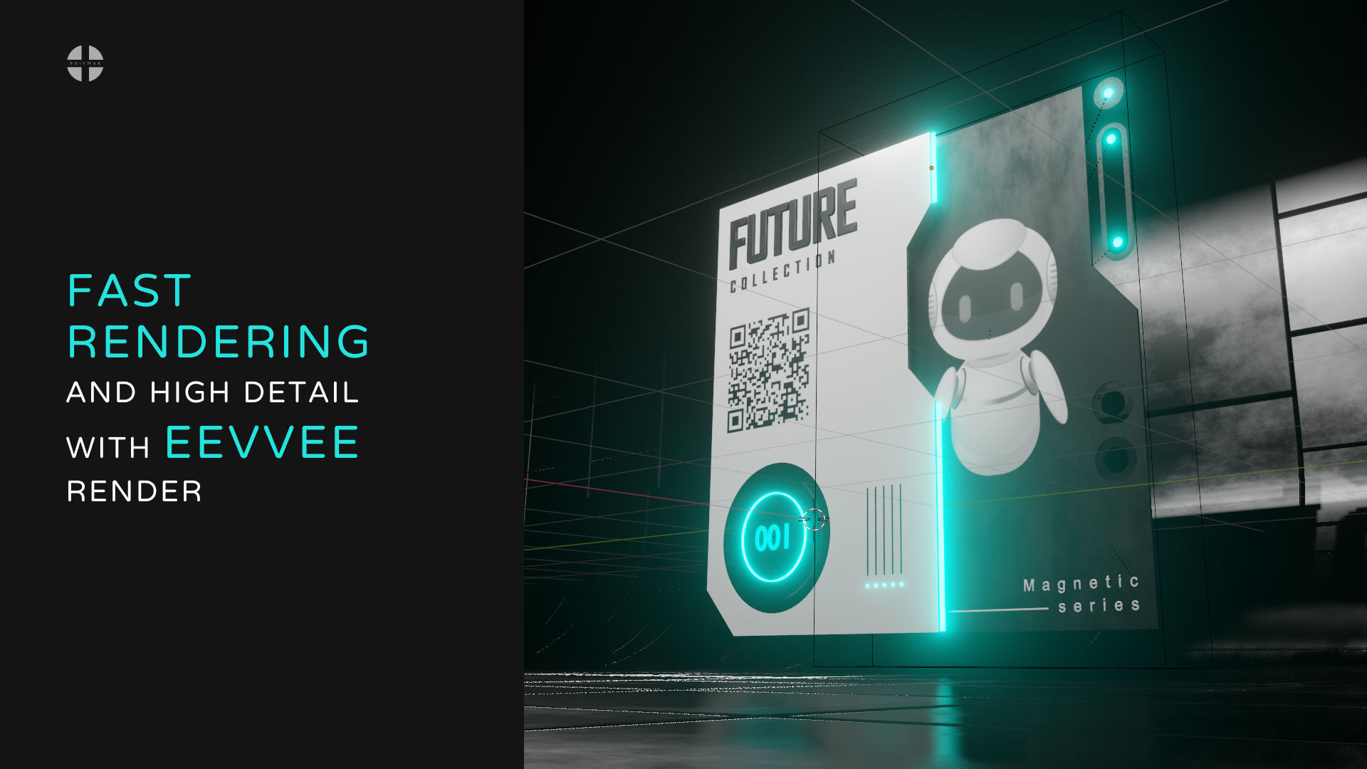 3D Blender template NFT Future card 3D model animated | CGTrader