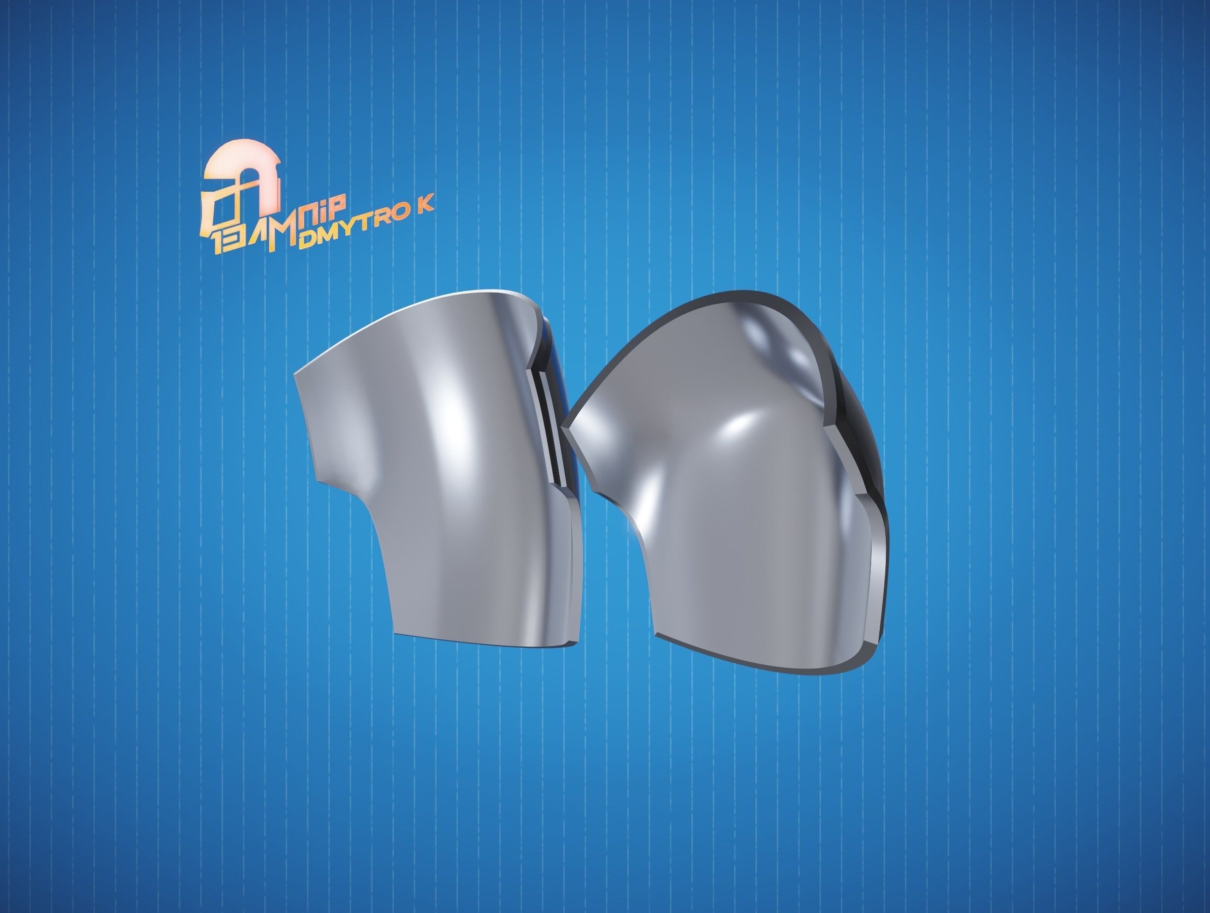 Custom Mandalorian Shoulder Armor 3D model 3D printable | CGTrader