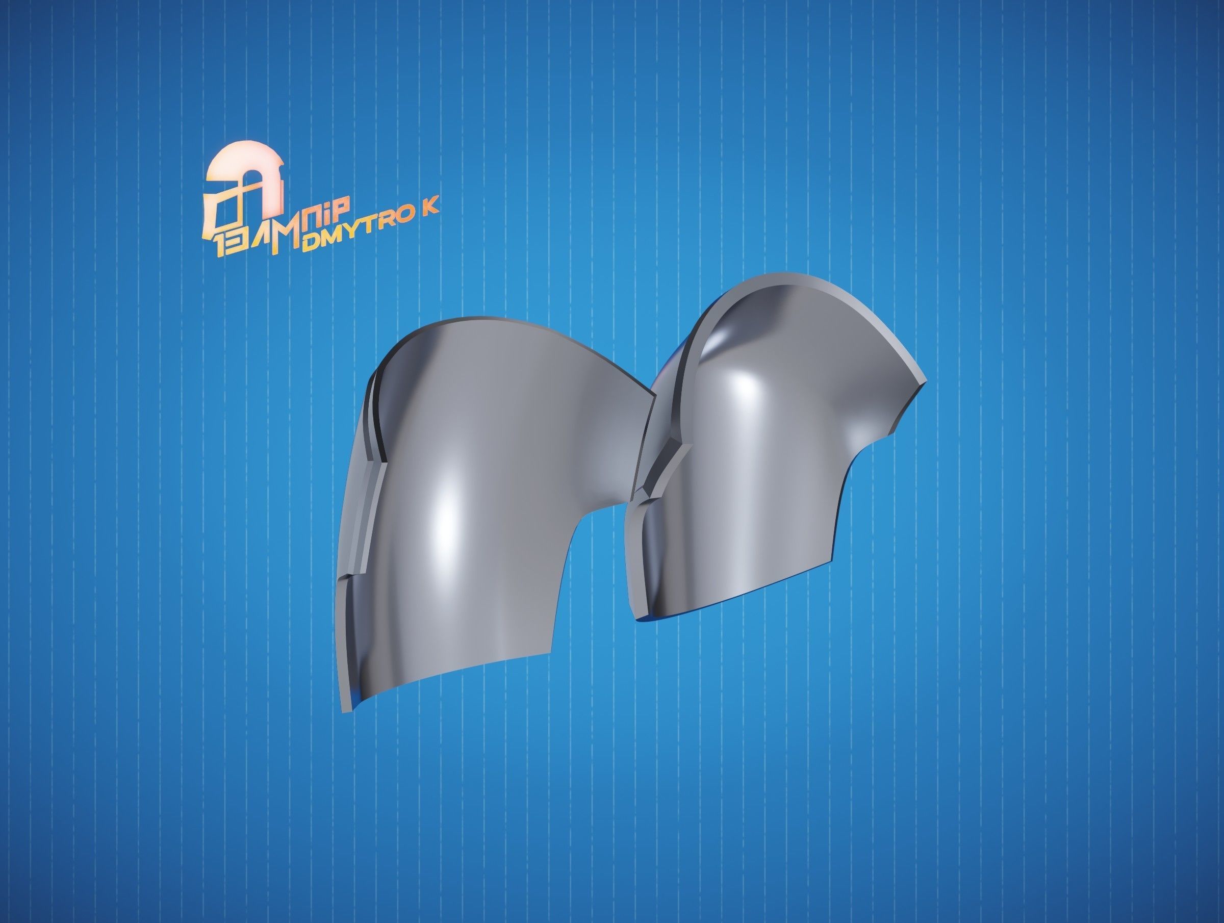 Custom Mandalorian Shoulder Armor 3D model 3D printable | CGTrader