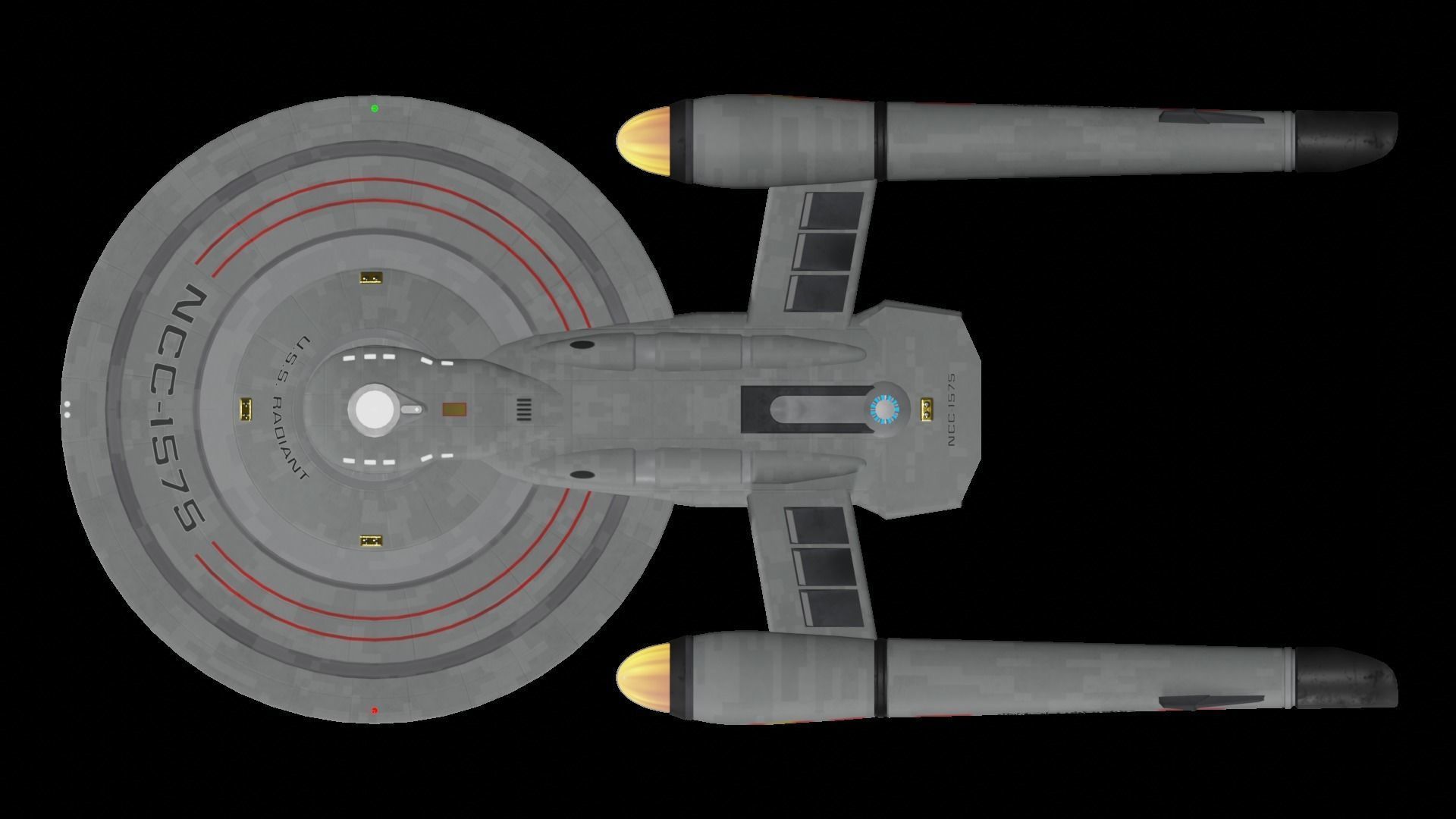 3D model Star Trek Radiant-Class Starship VR / AR / low-poly | CGTrader