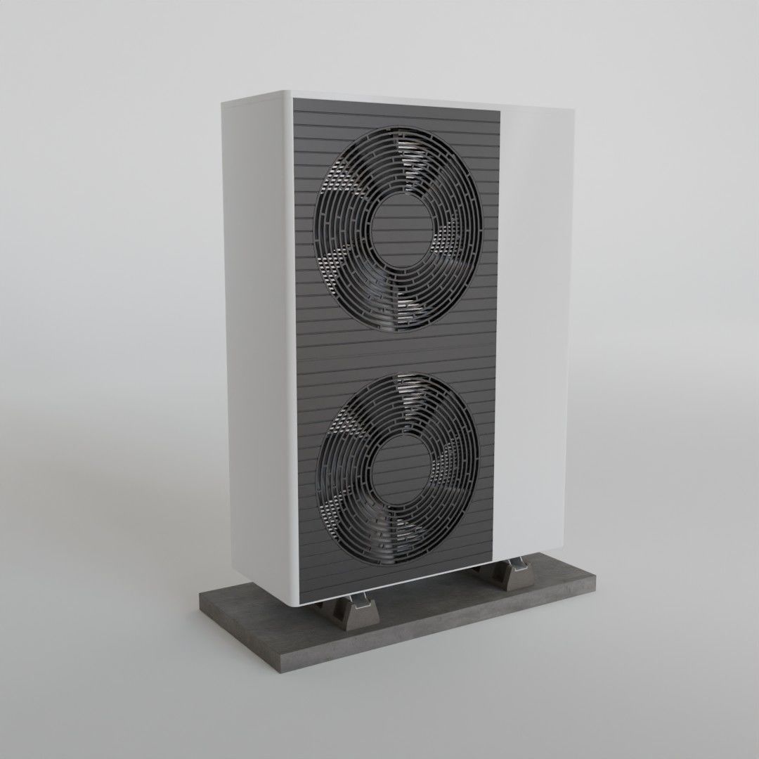 Heat pump 3D model | CGTrader