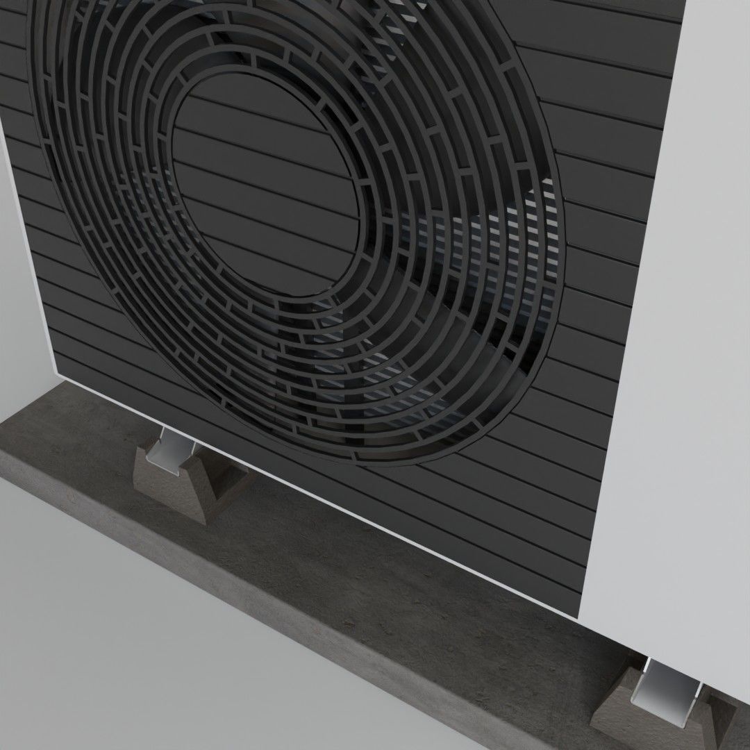 Heat pump 3D model | CGTrader