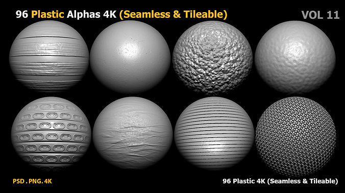 96 Plastic Alphas Seamless Tileable VOL 11 Texture | CGTrader