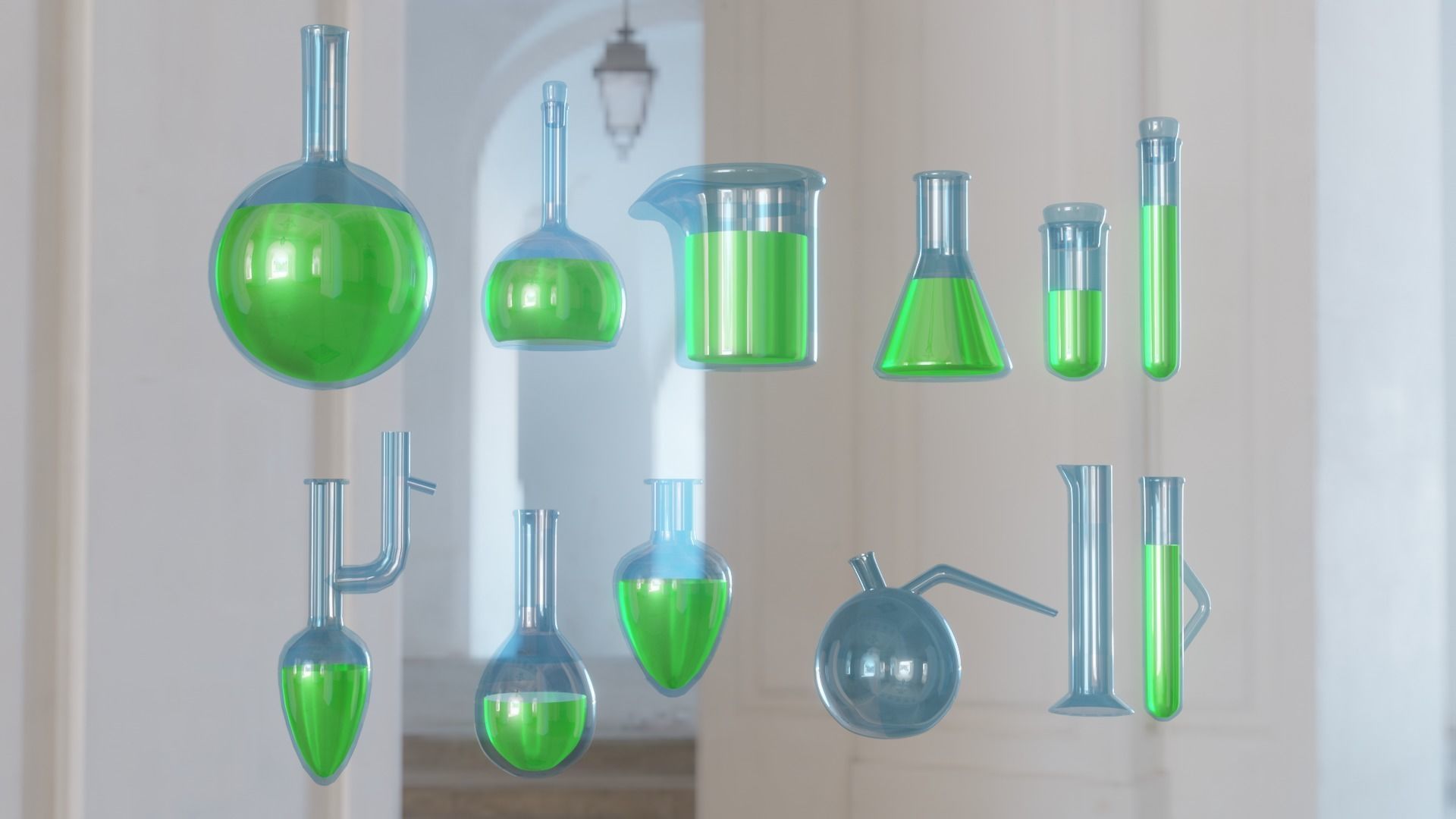 3D model lab tubes VR / AR / low-poly | CGTrader