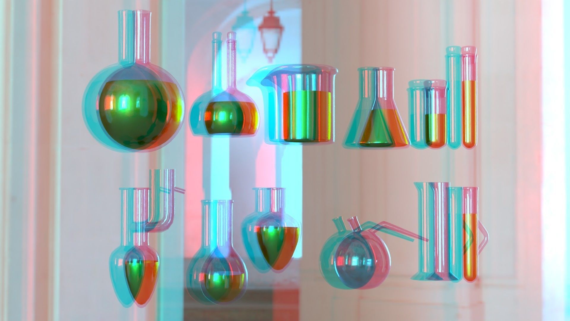 3D model lab tubes VR / AR / low-poly | CGTrader