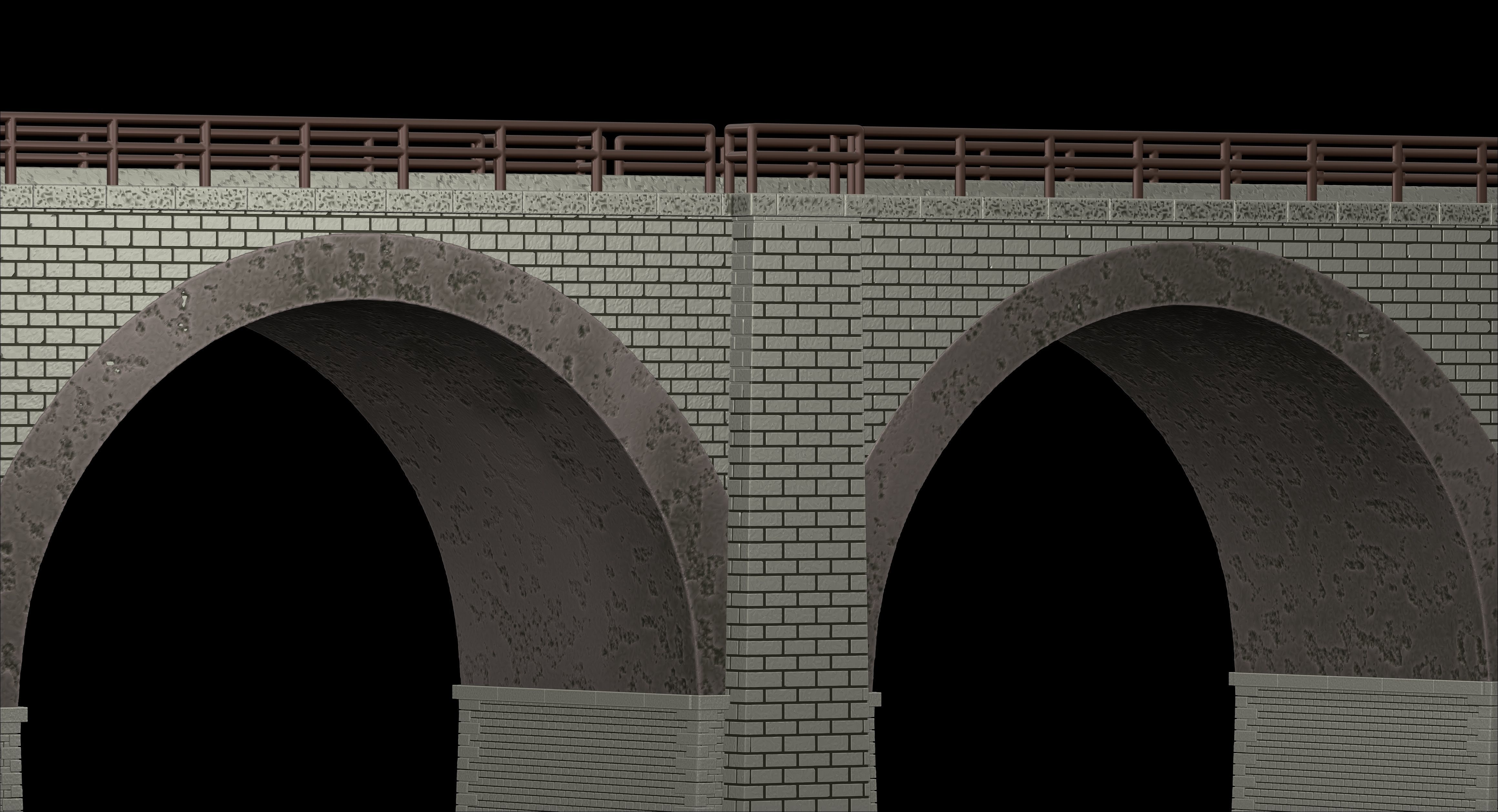 Model bridge H0 scale trains File 3D Printer 3D model 3D printable ...