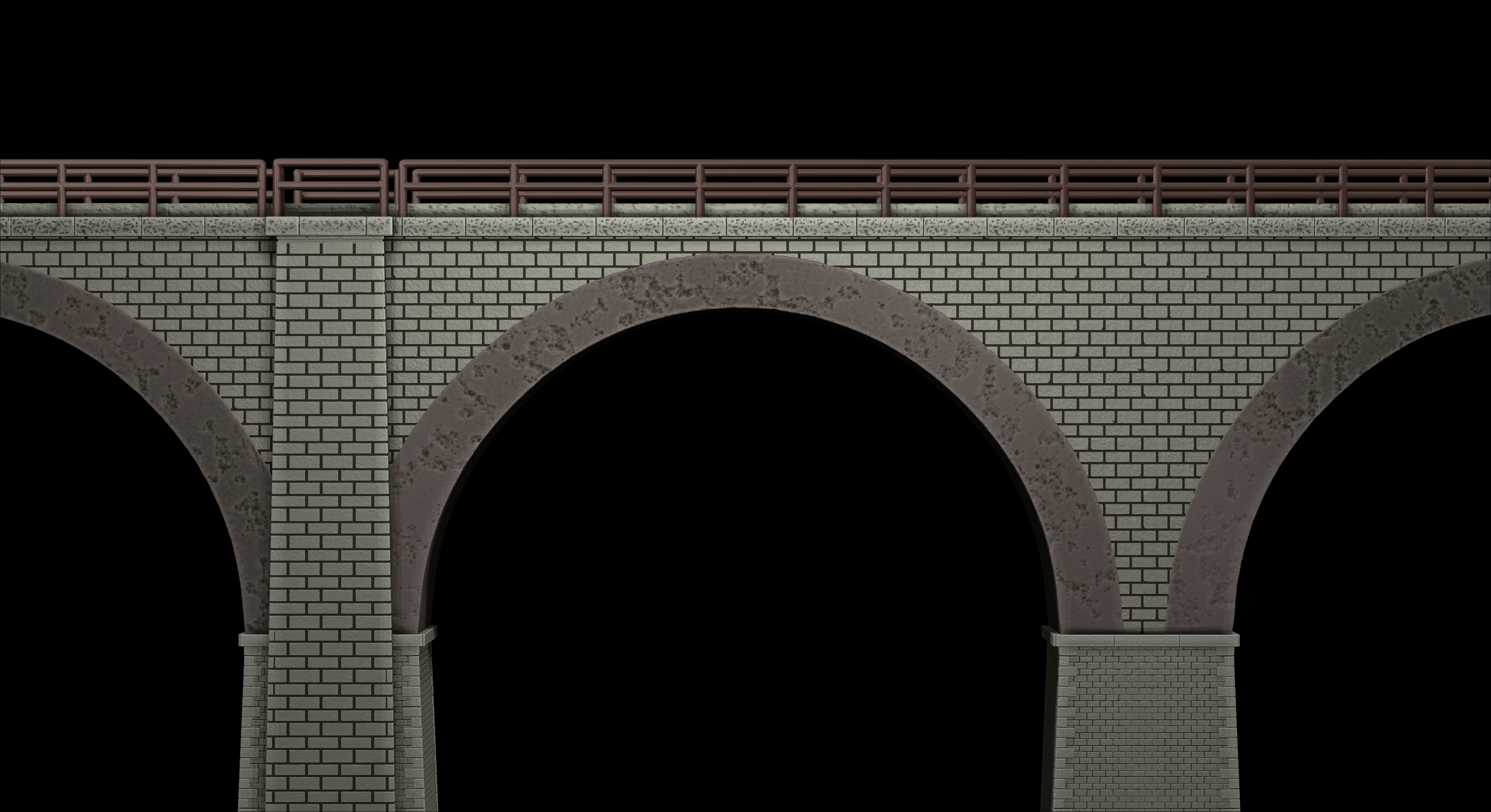 Model bridge H0 scale trains File 3D Printer 3D model 3D printable ...