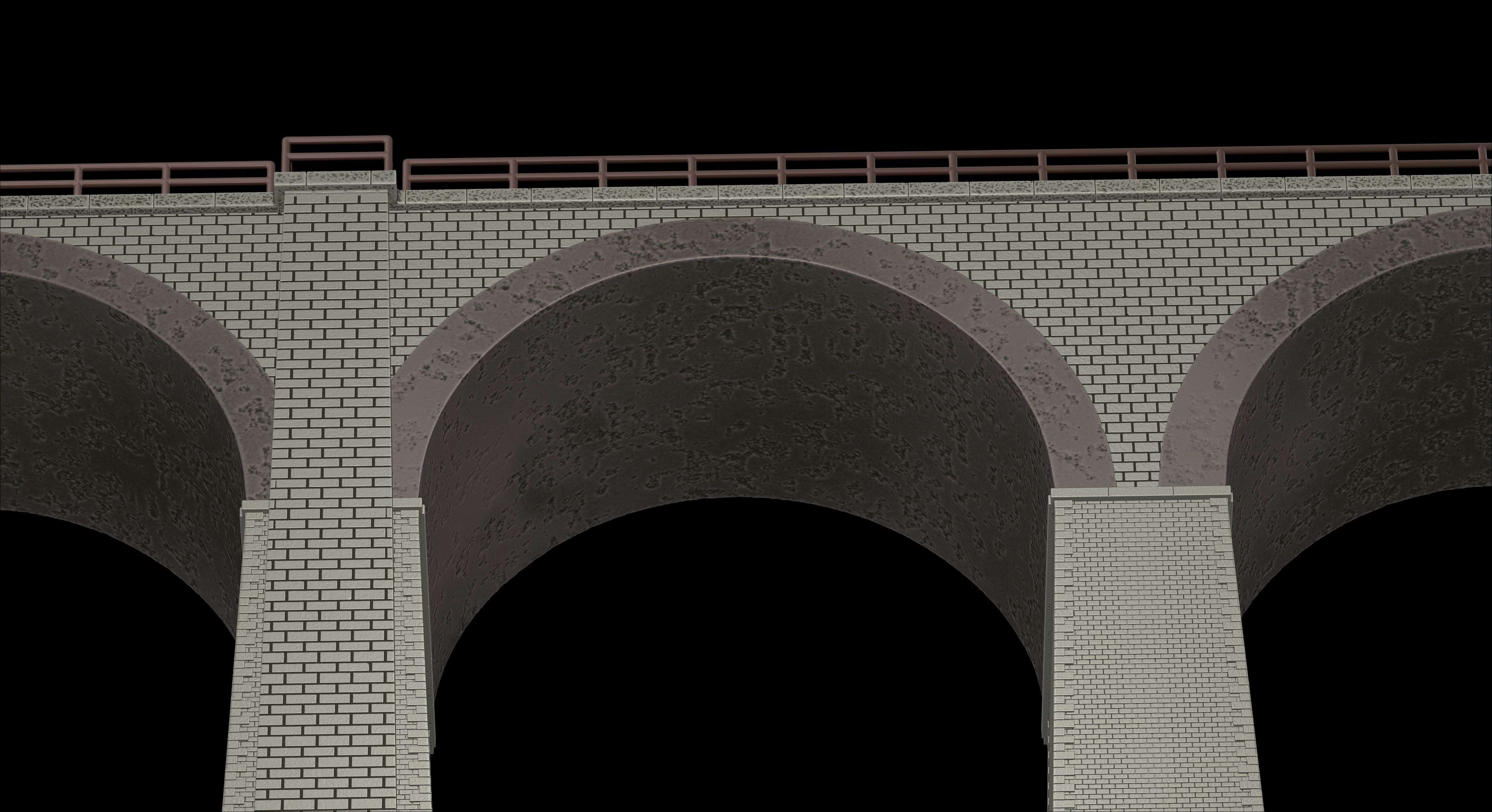 Model bridge H0 scale trains File 3D Printer 3D model 3D printable ...