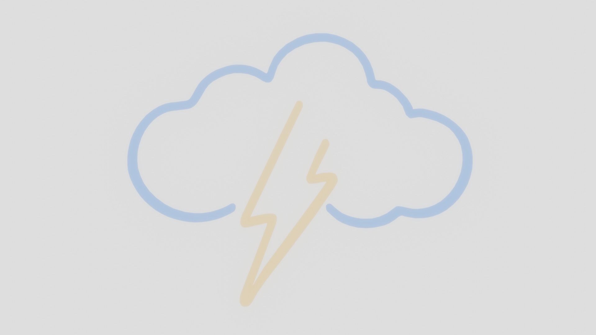 Neon Thundercloud 3D model | CGTrader