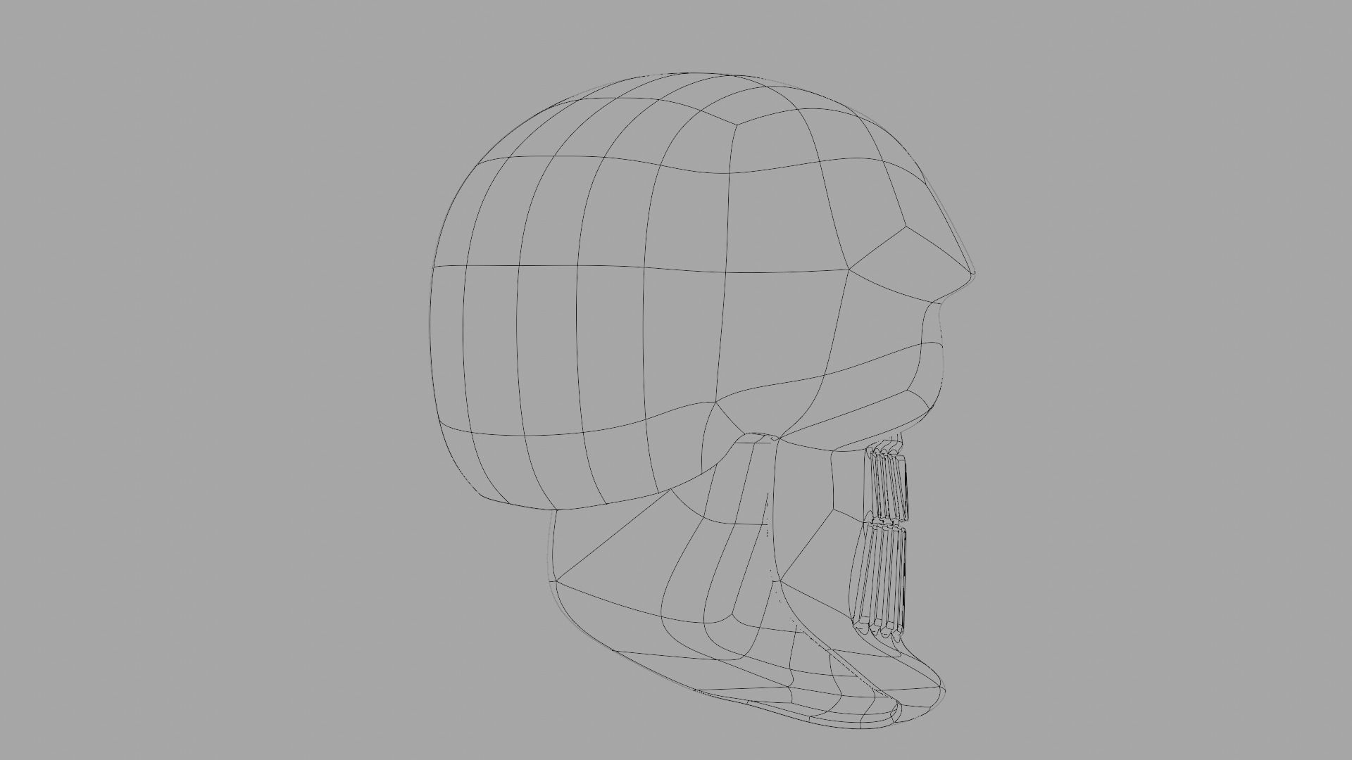 Skull Head Big Teeth - 3D Printable wearable Mask 3D model 3D printable ...