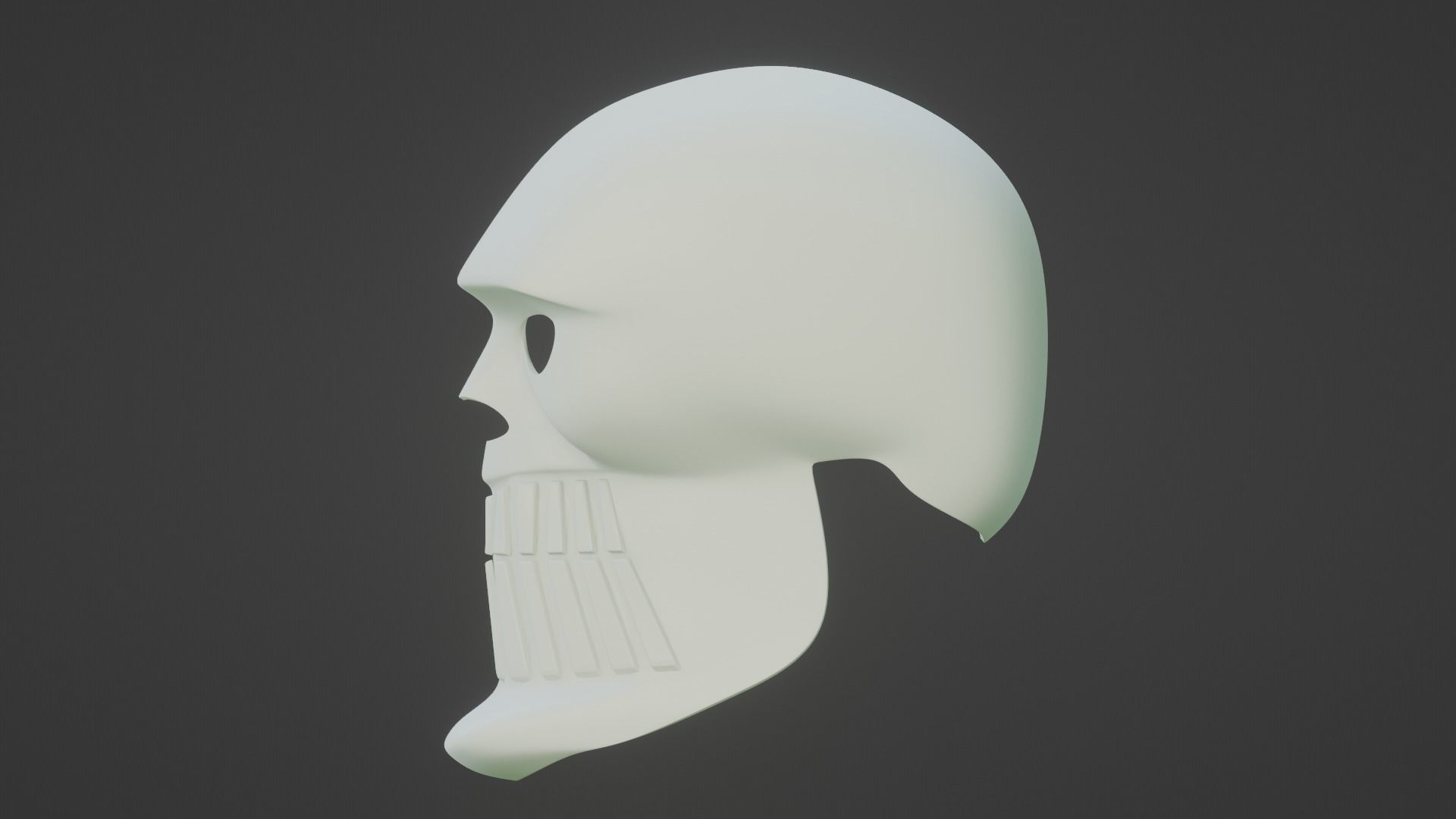 Skull Head Big Teeth - 3D Printable wearable Mask 3D model 3D printable ...