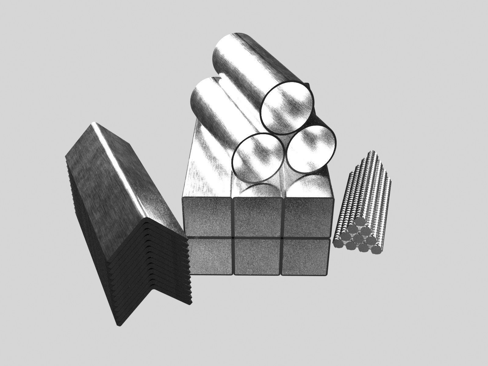 Rolled metal 3D model | CGTrader