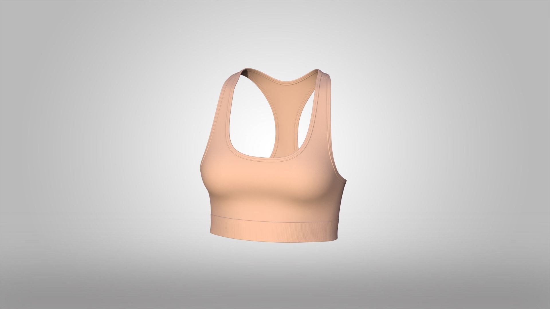 Seamless Anna sports bra 3D model | CGTrader