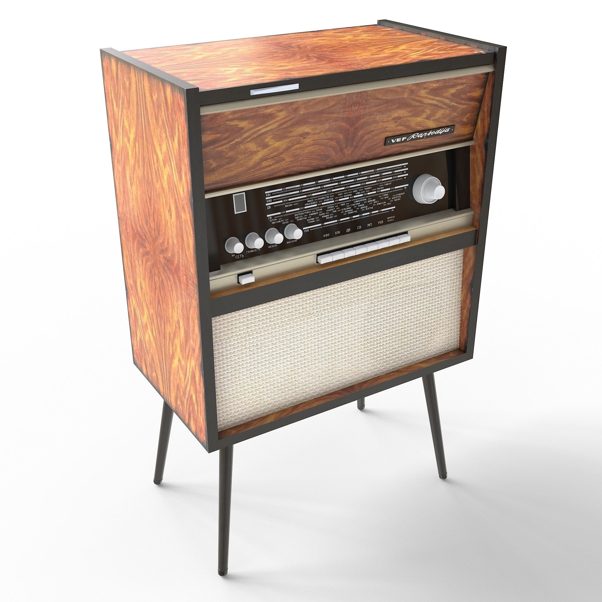 3D model Radiogram VEF-Rapsodija VR / AR / low-poly | CGTrader