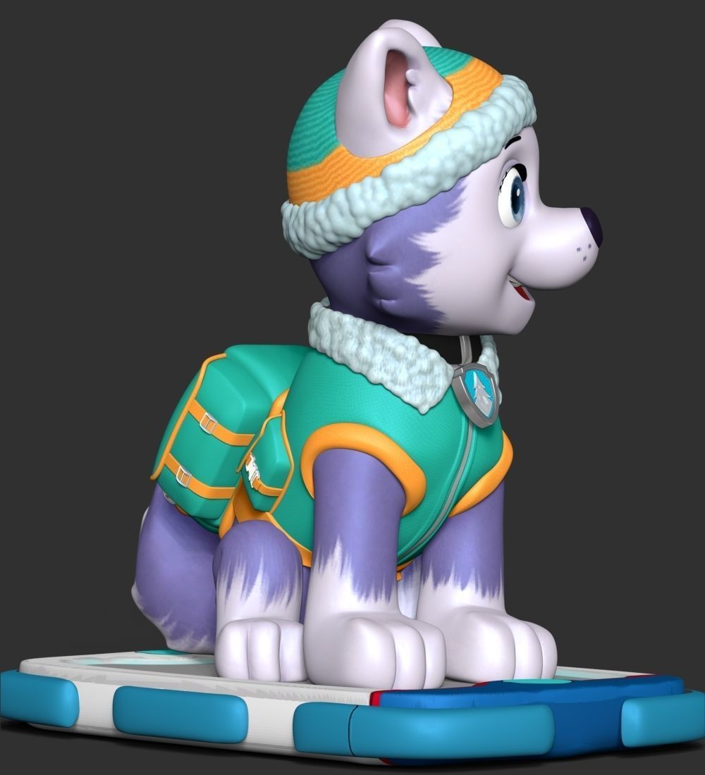 Everest - Paw Patrol 3D model 3D printable | CGTrader