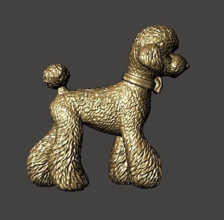 Toy Poodle 2 3D model 3D printable | CGTrader