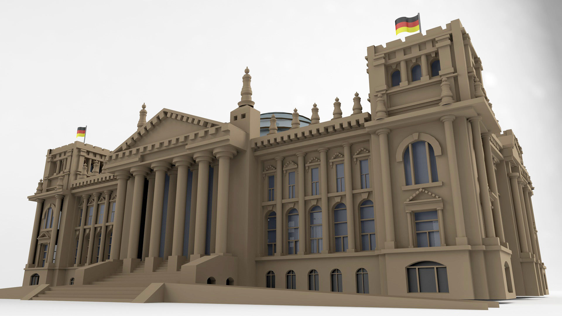 Berliner Reichstag German Parliament Building 3D model | CGTrader