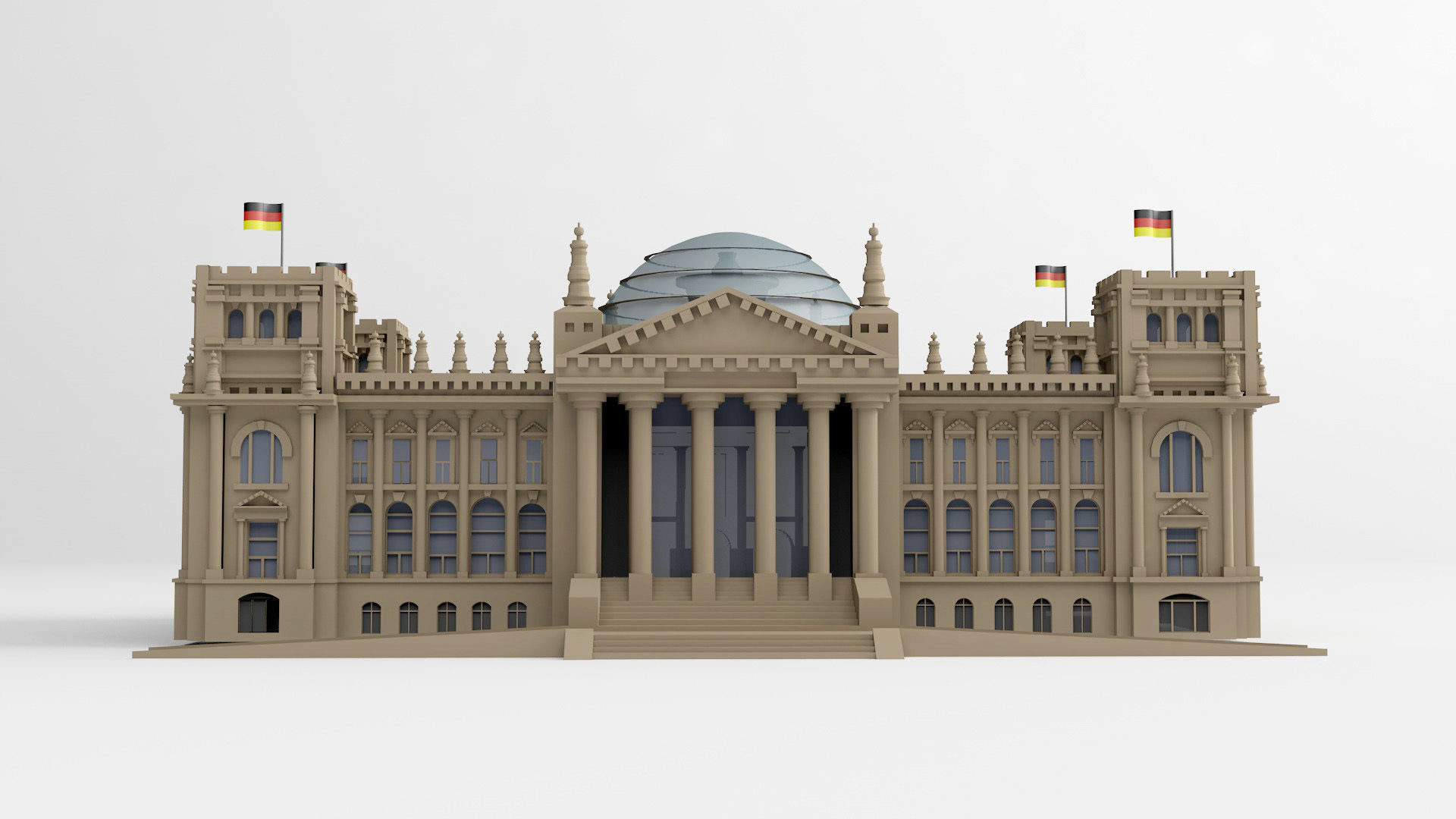 Berliner Reichstag German Parliament Building 3D model | CGTrader