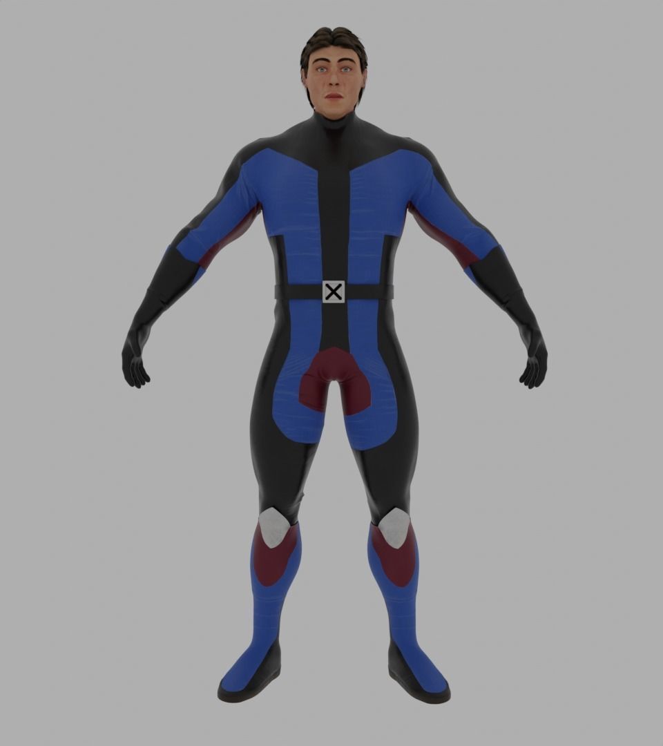 Superhero free VR / AR / low-poly 3D model rigged | CGTrader