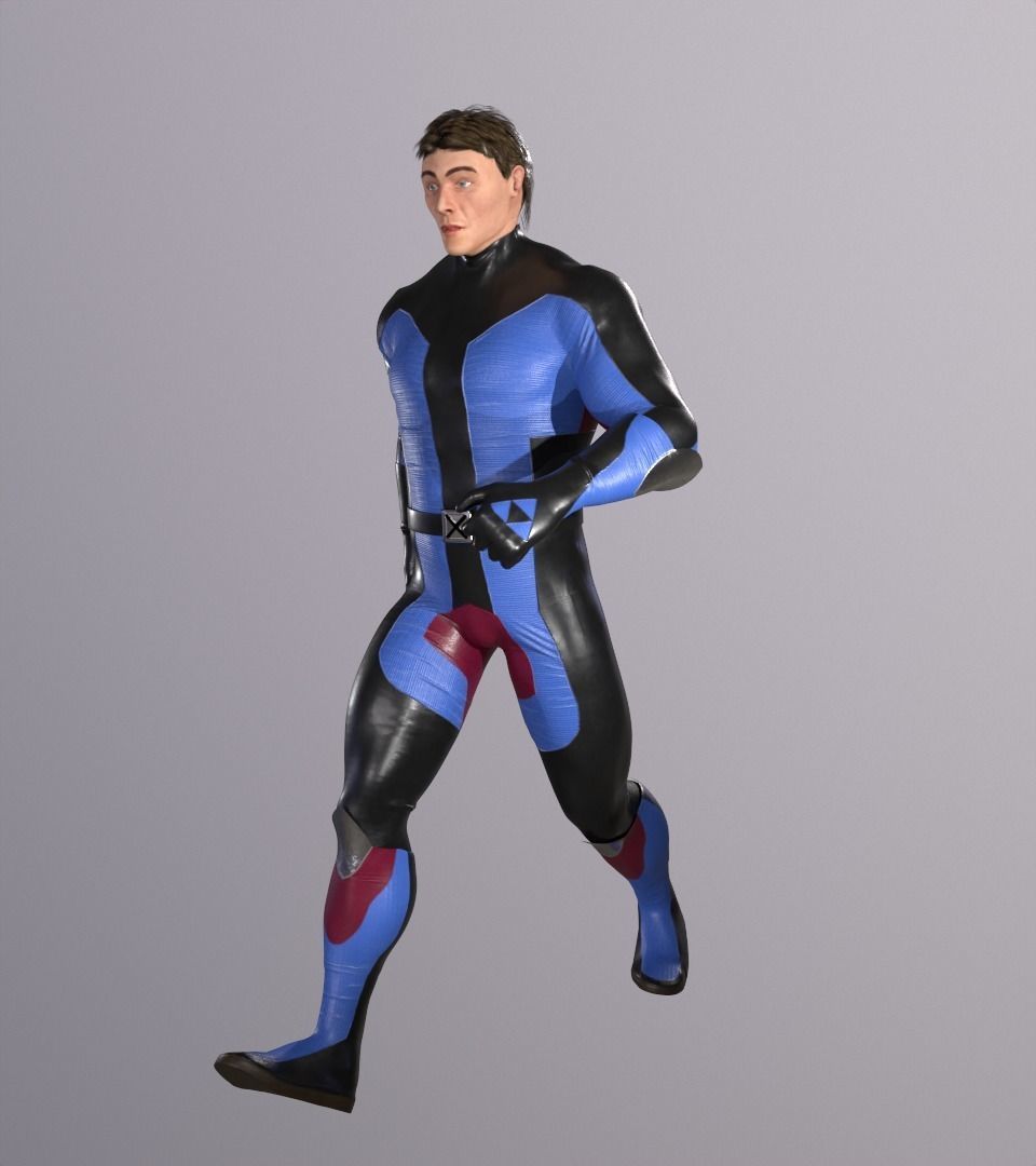 Superhero free VR / AR / low-poly 3D model rigged | CGTrader