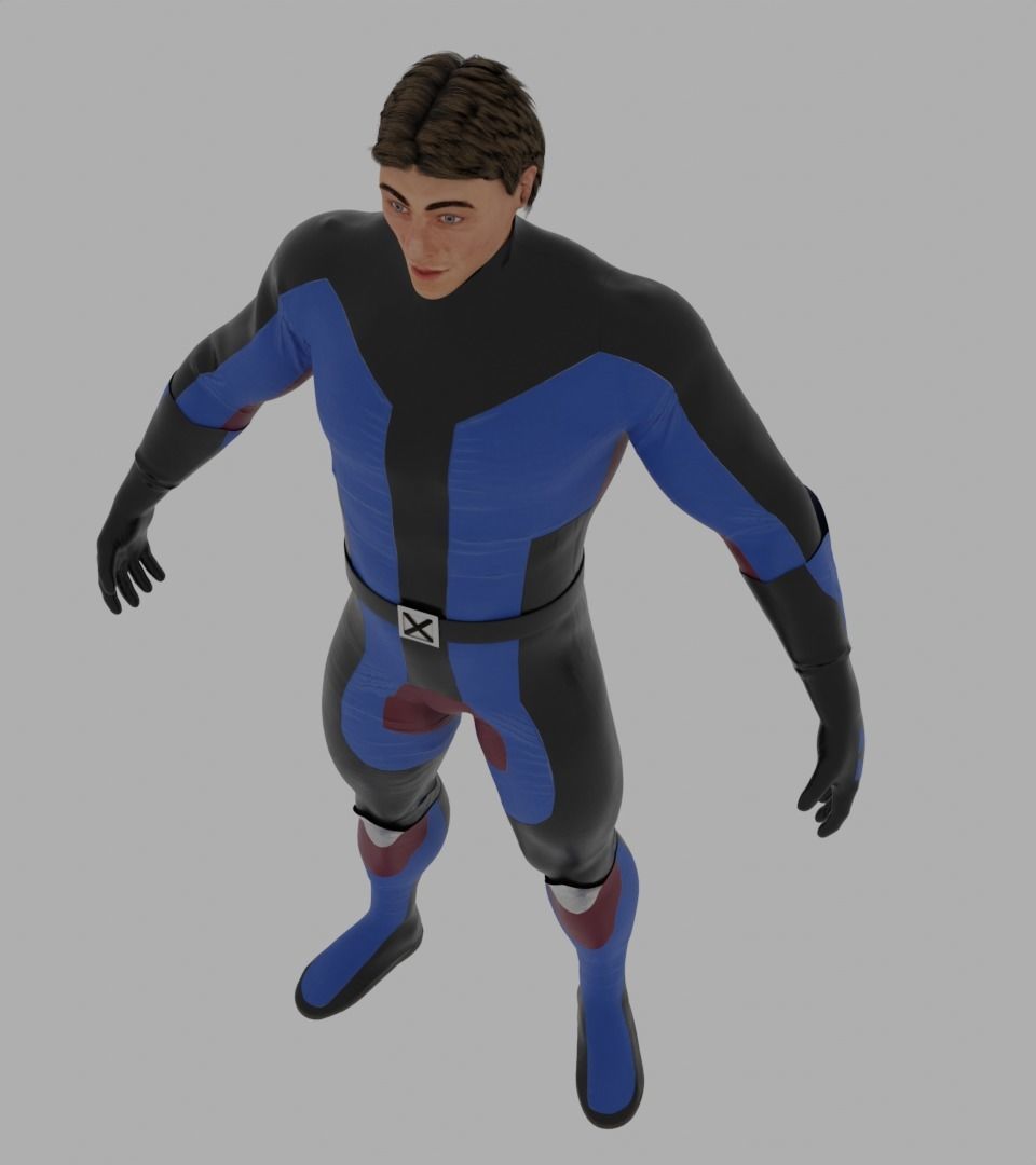 Superhero free VR / AR / low-poly 3D model rigged | CGTrader