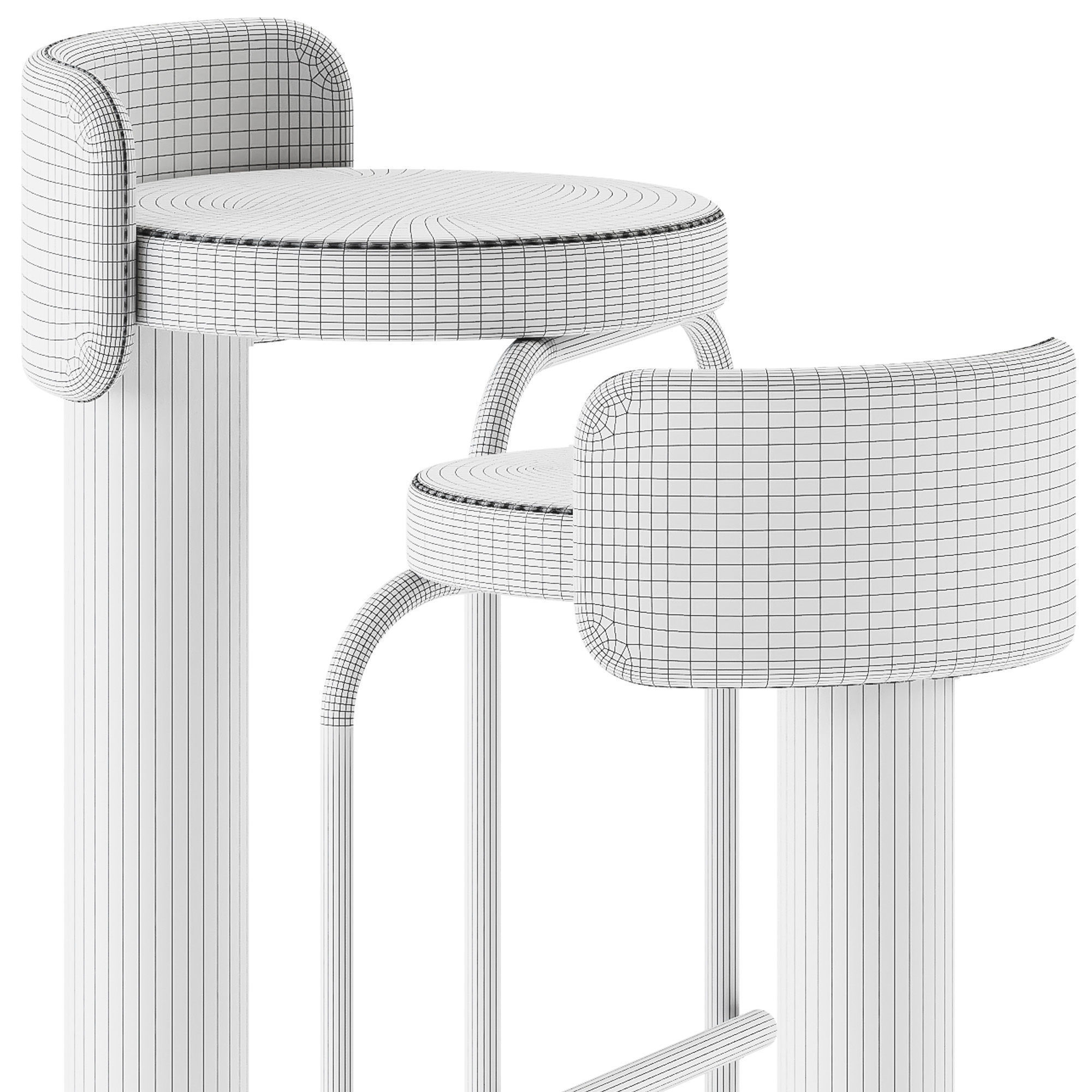 Fox Counter Bar stool by Woo furniture 3D model | CGTrader